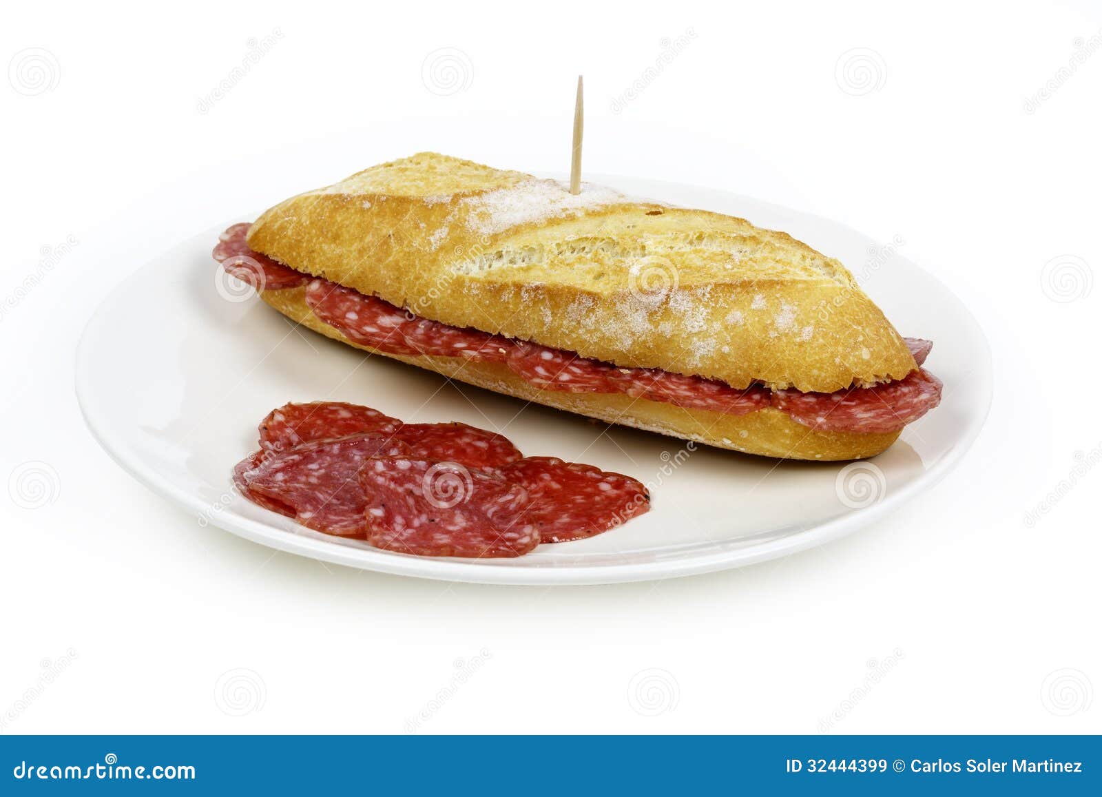 Sausage Sandwich, Typical Basque Cap. Stock Image - Image of cuisine ...
