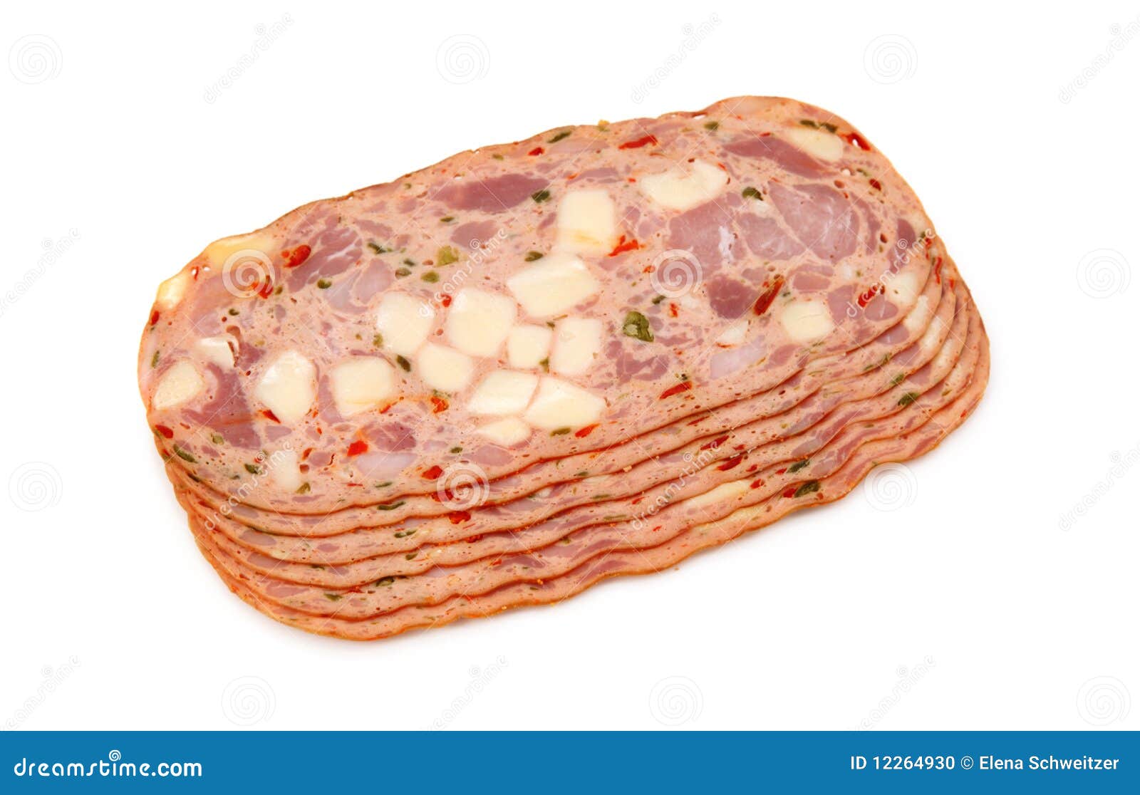 Sausage slice stock photo. Image of background, sausage - 12264930