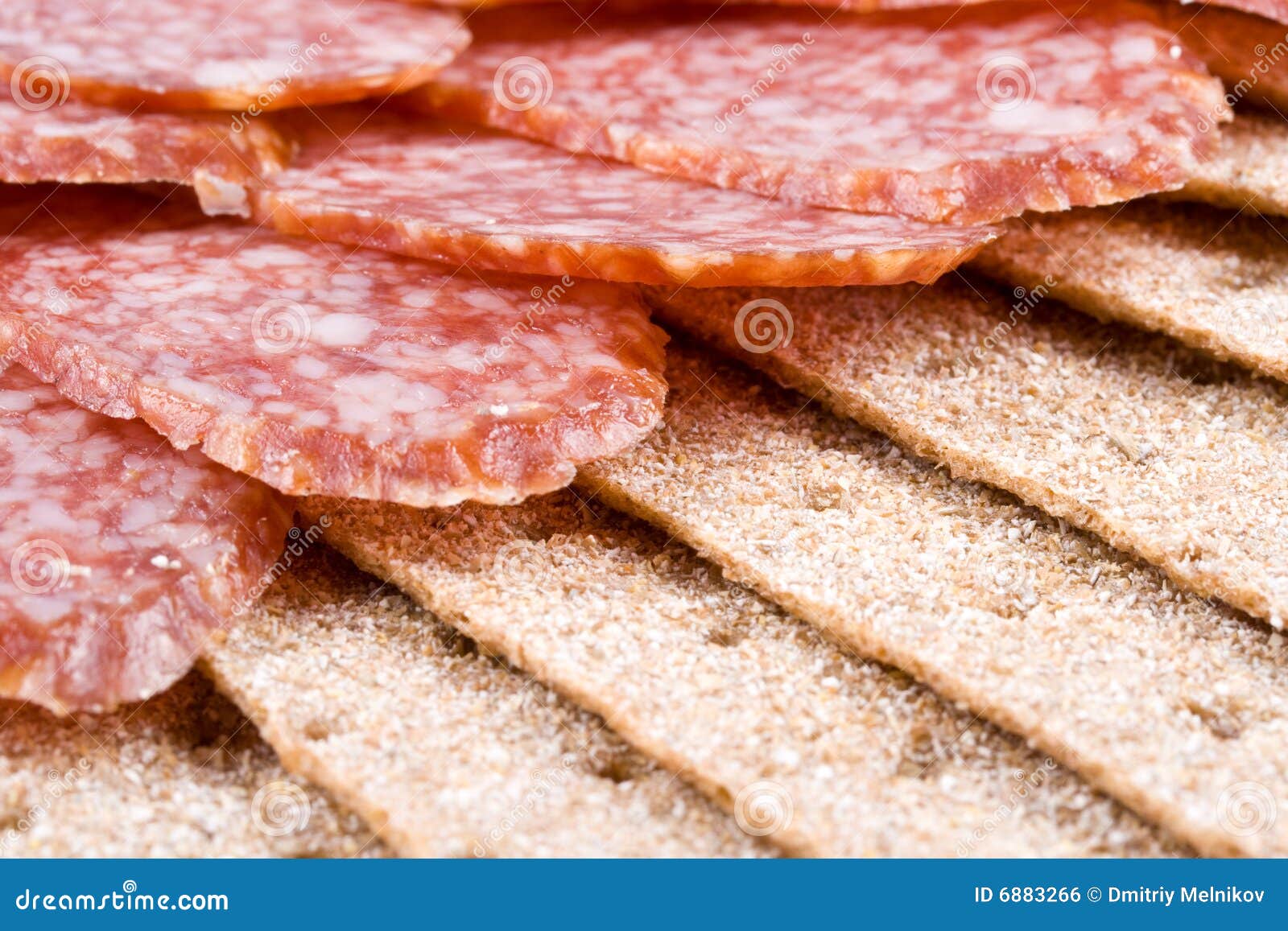 Sausage slices stock photo. Image of ingredient, fresh - 6883266