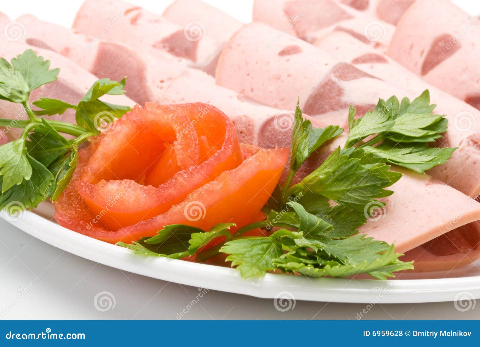 Sausage slices stock photo. Image of nutrient, delicious - 6959628