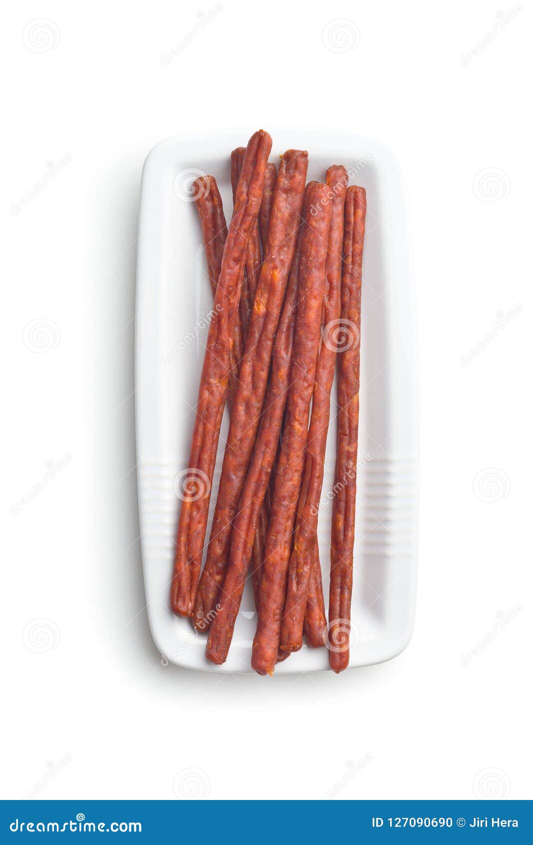 Sausage sticks snack. stock photo. Image of cuisine - 127090690