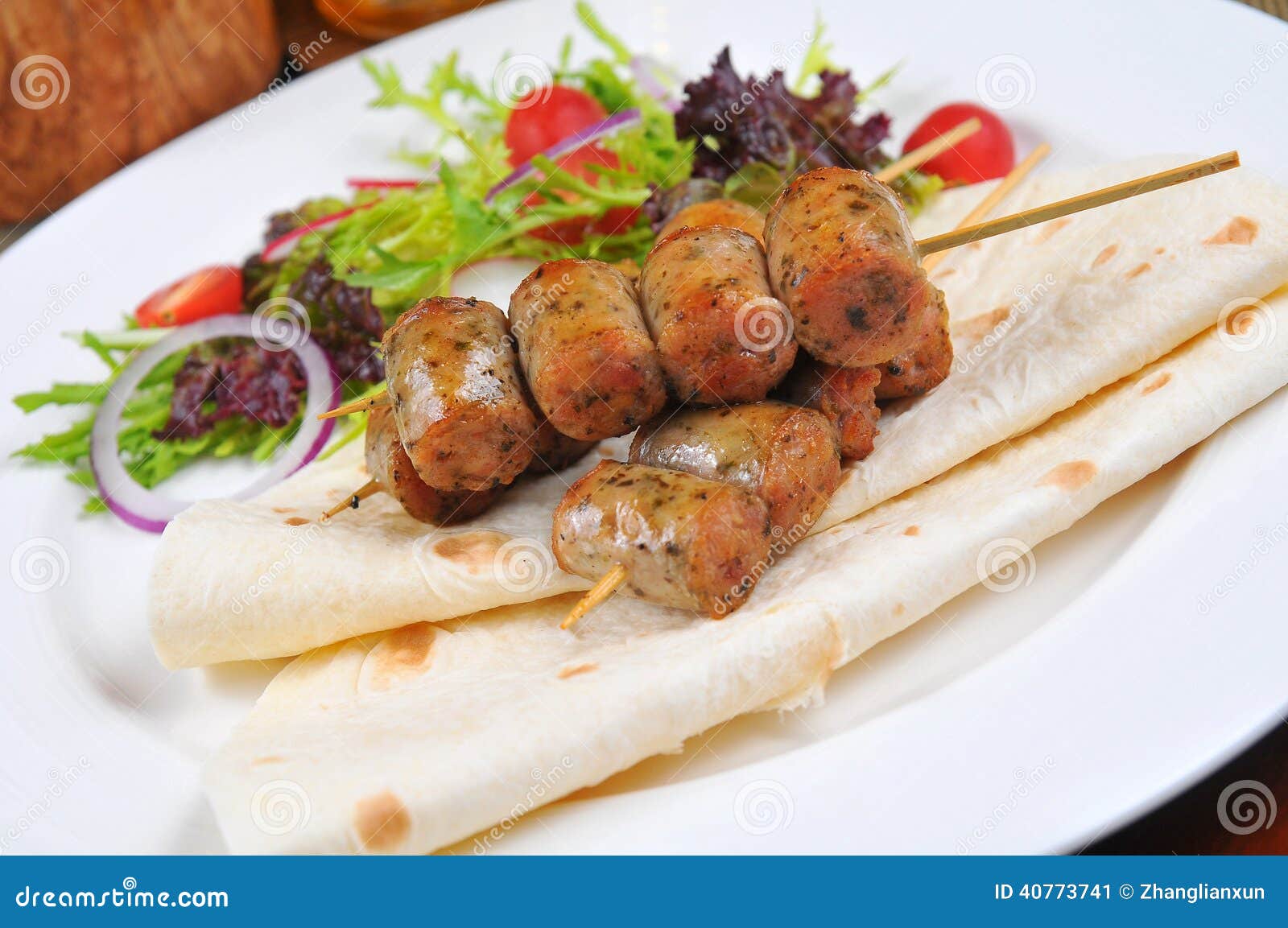 Sausage string stock image. Image of debrecen, hang, hotdog - 40773741