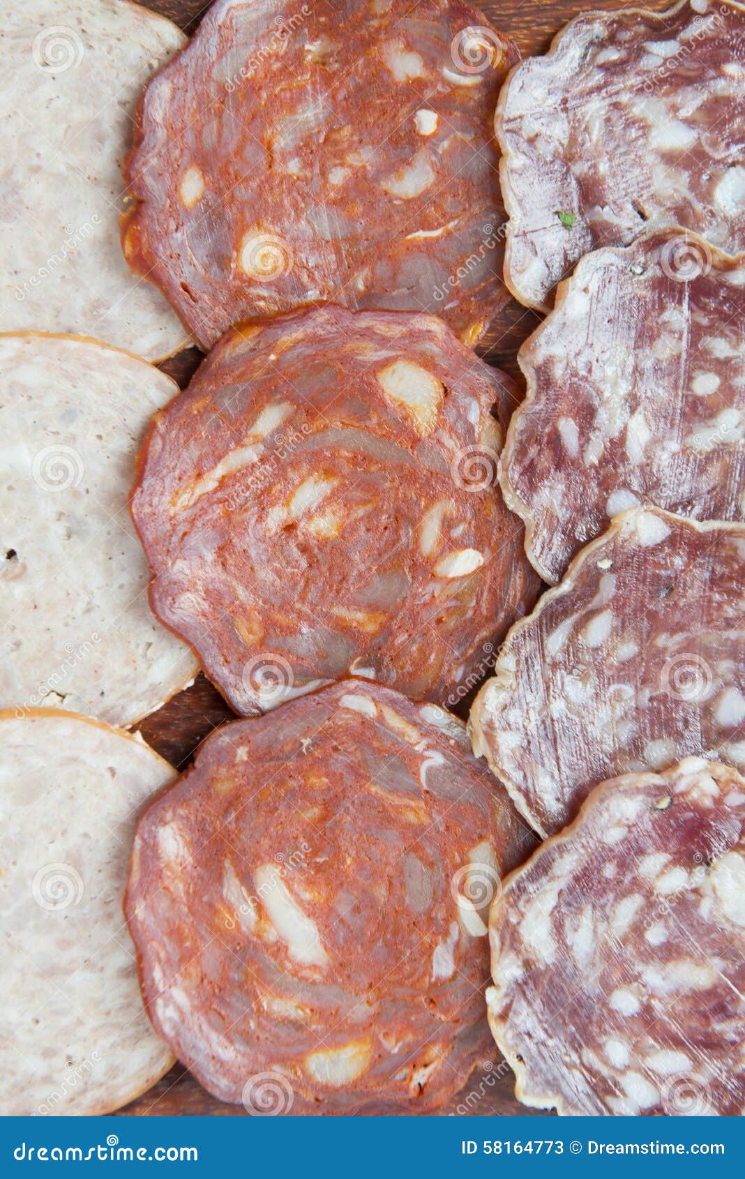 Sausage texture stock image. Image of bacon, cutting - 58164773