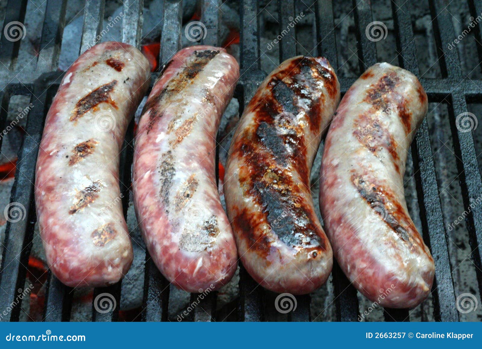 Sausages On The Grill Picture. Image: 2663257