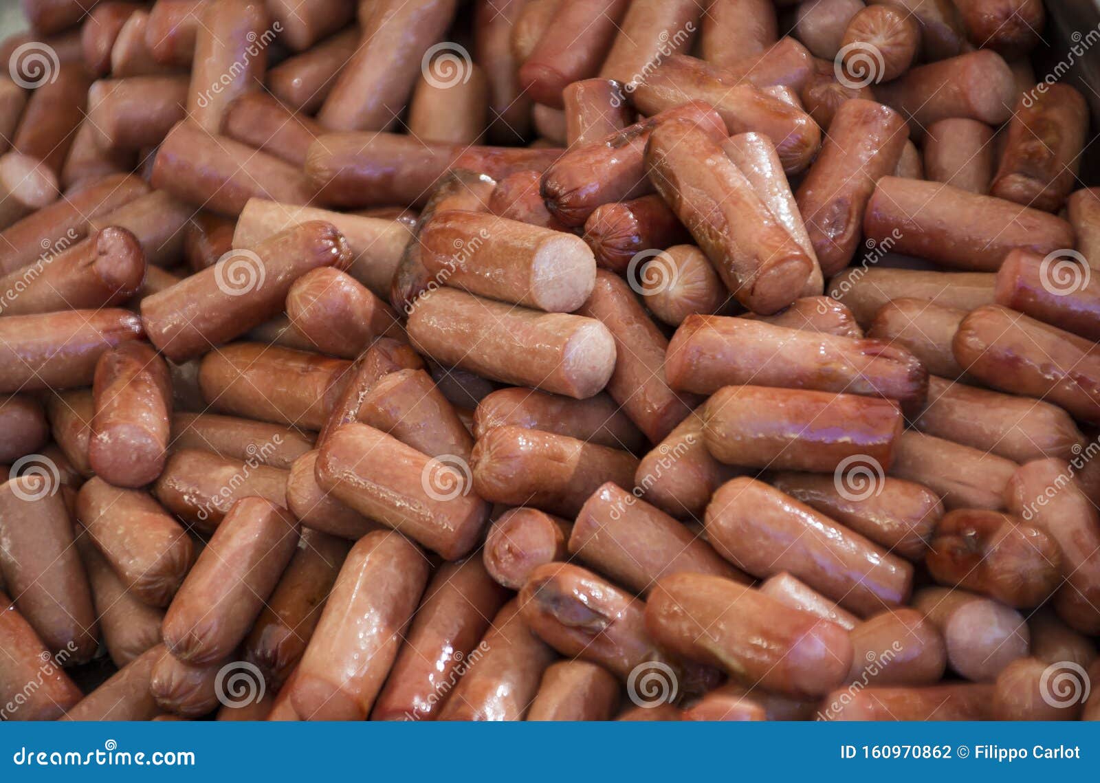 Sausages texture cooked stock photo. Image of europe - 160970862