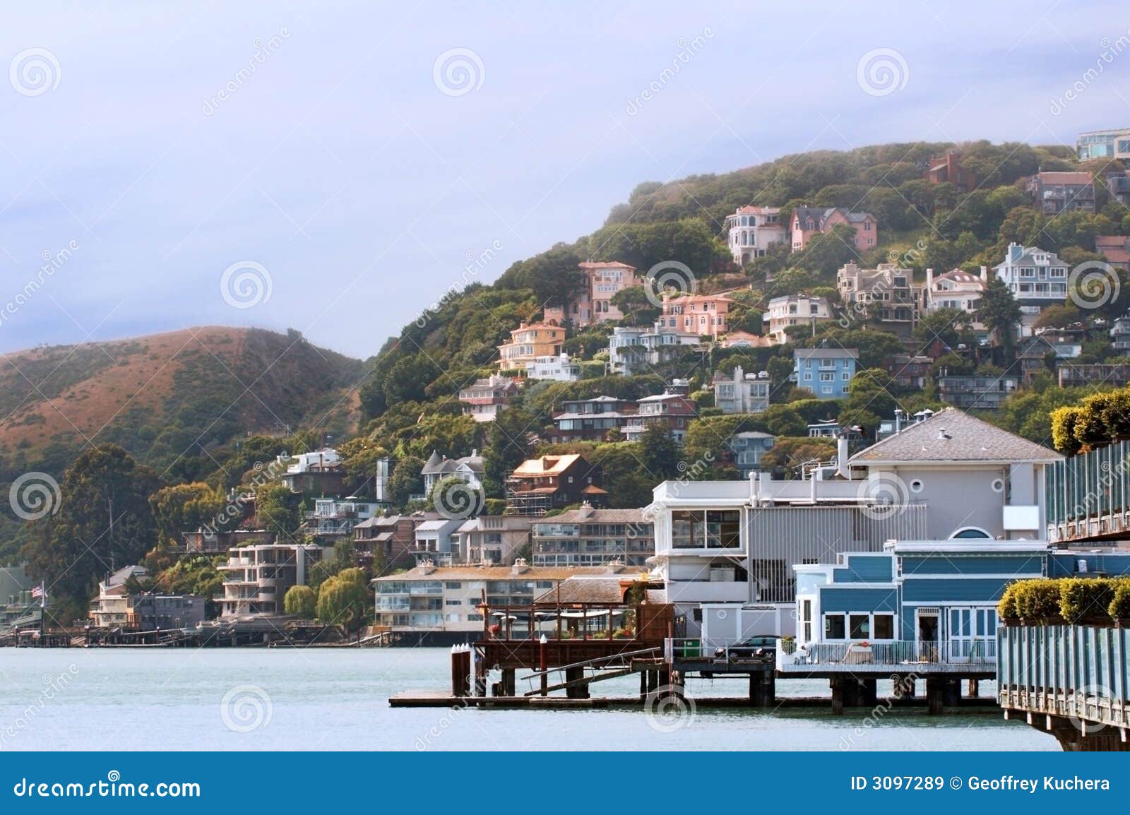 Sausalito California stock image. Image of city, houses - 3097289
