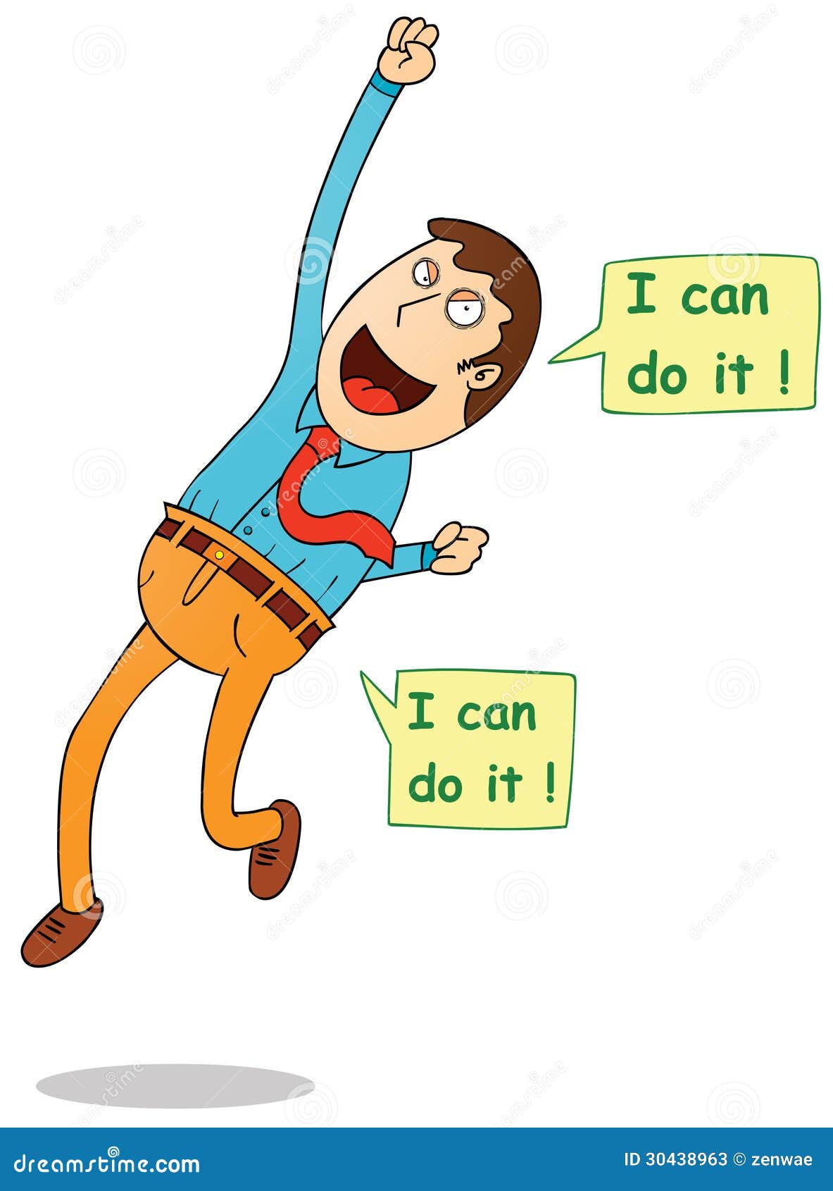 Saut optimiste illustration de vecteur. Illustration du amusement ...