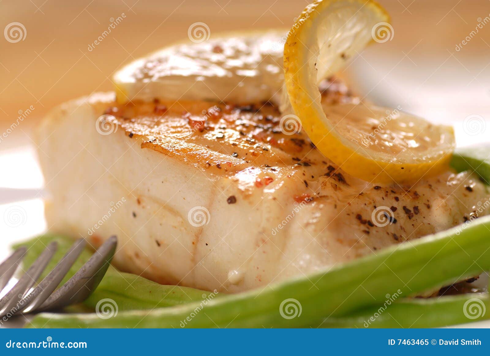 Sauted cod filet stock image. Image of slice, healthy - 7463465