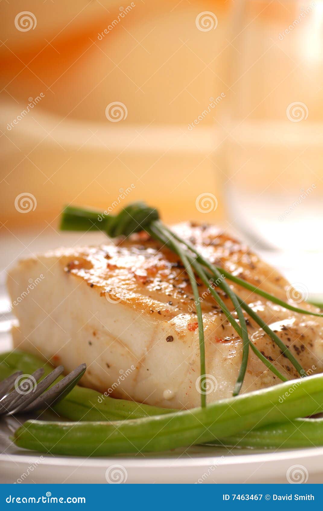 Sauted cod filet stock image. Image of food, nutrition - 7463467