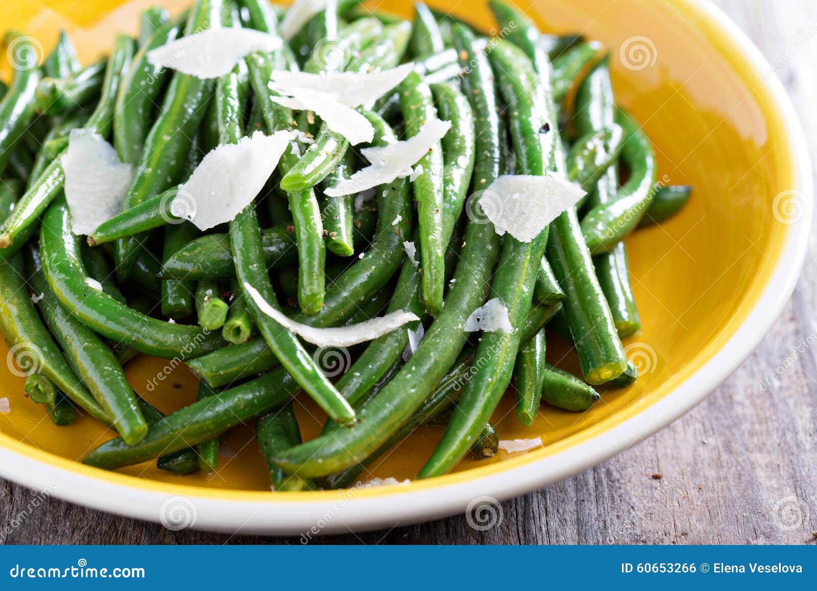 Sauteed Green Beans on Big Plate Stock Photo - Image of plate, close ...