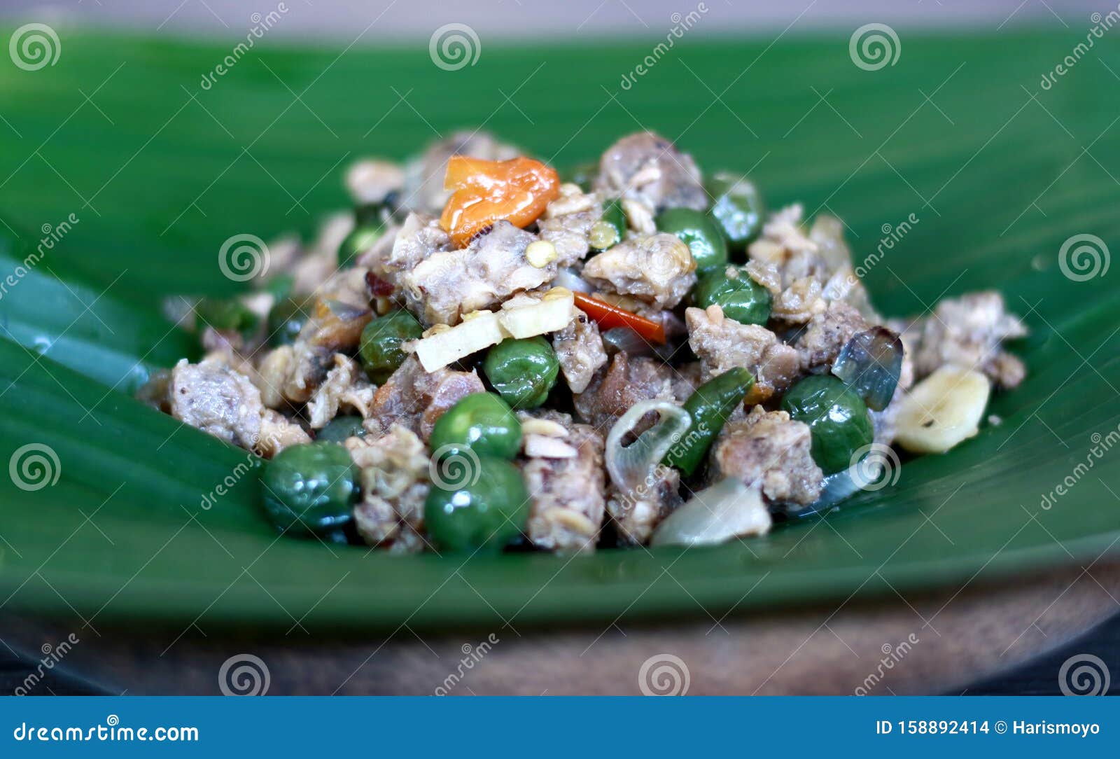 Sauteed Oncom stock photo. Image of agriculture, plant - 158892414