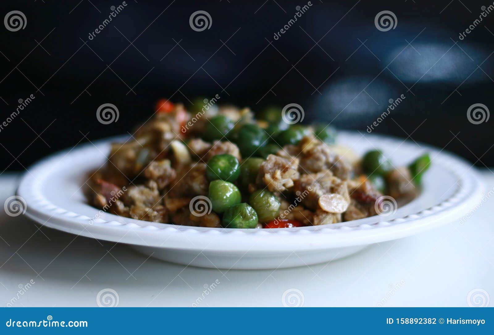 Sauteed Oncom stock photo. Image of agriculture, closeup - 158892382