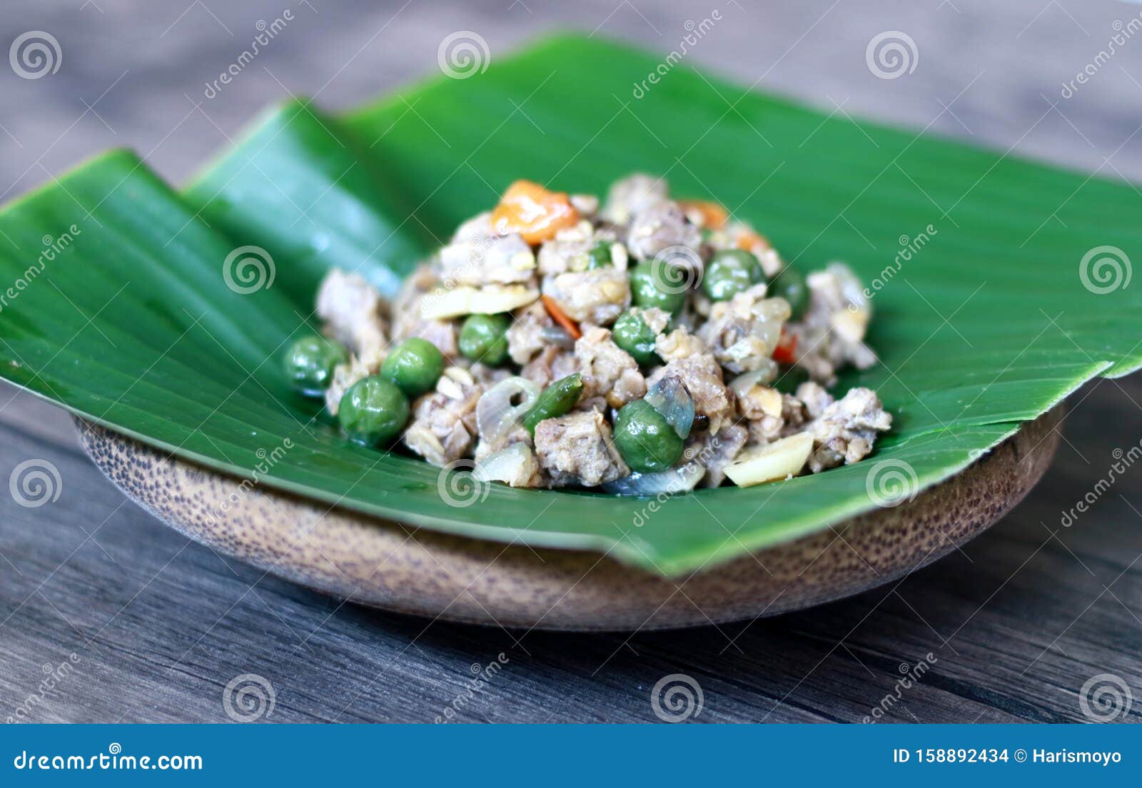 Sauteed Oncom stock photo. Image of indonesia, ningrum - 158892434
