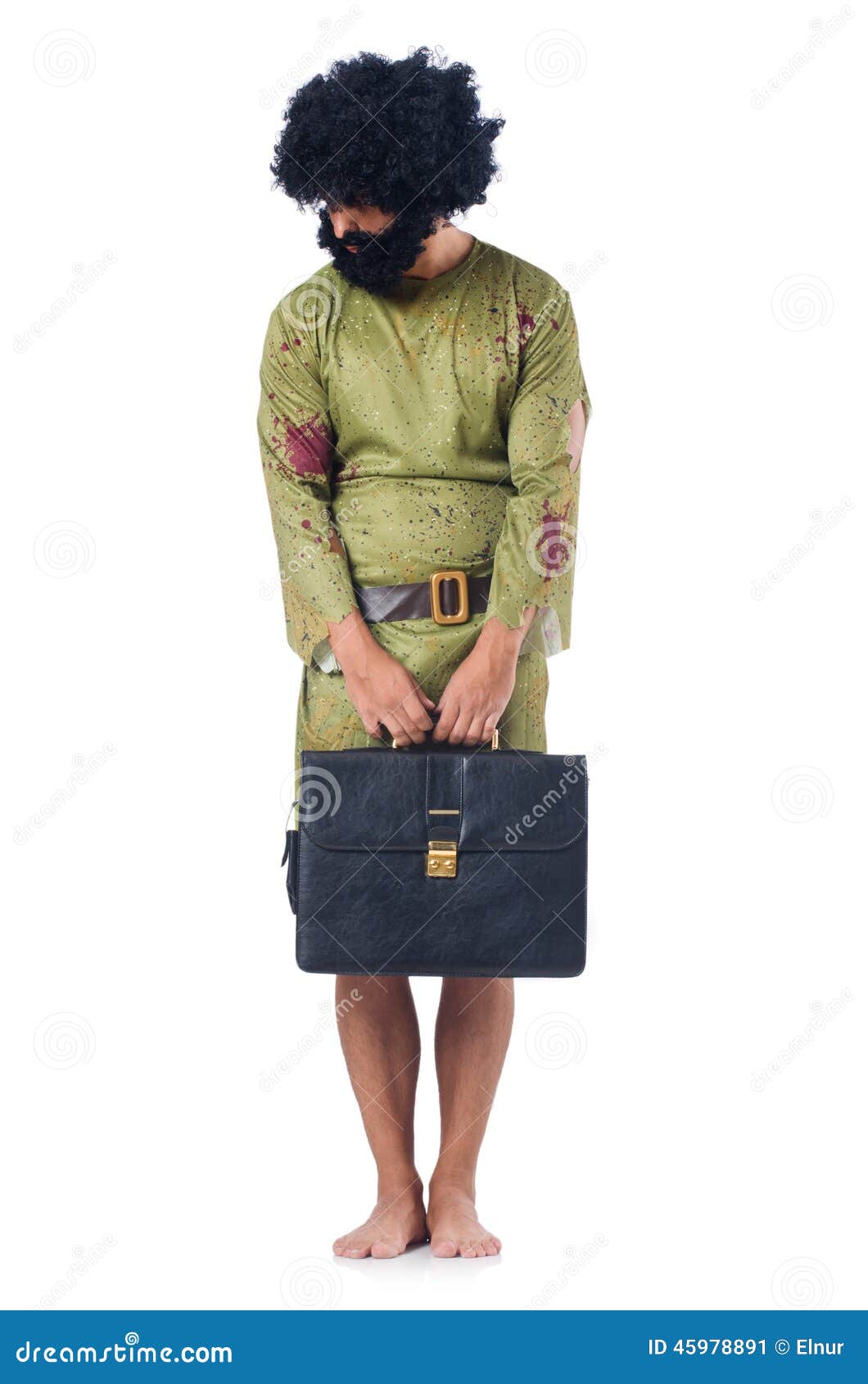 Savage man isolated stock image. Image of long, case - 45978891