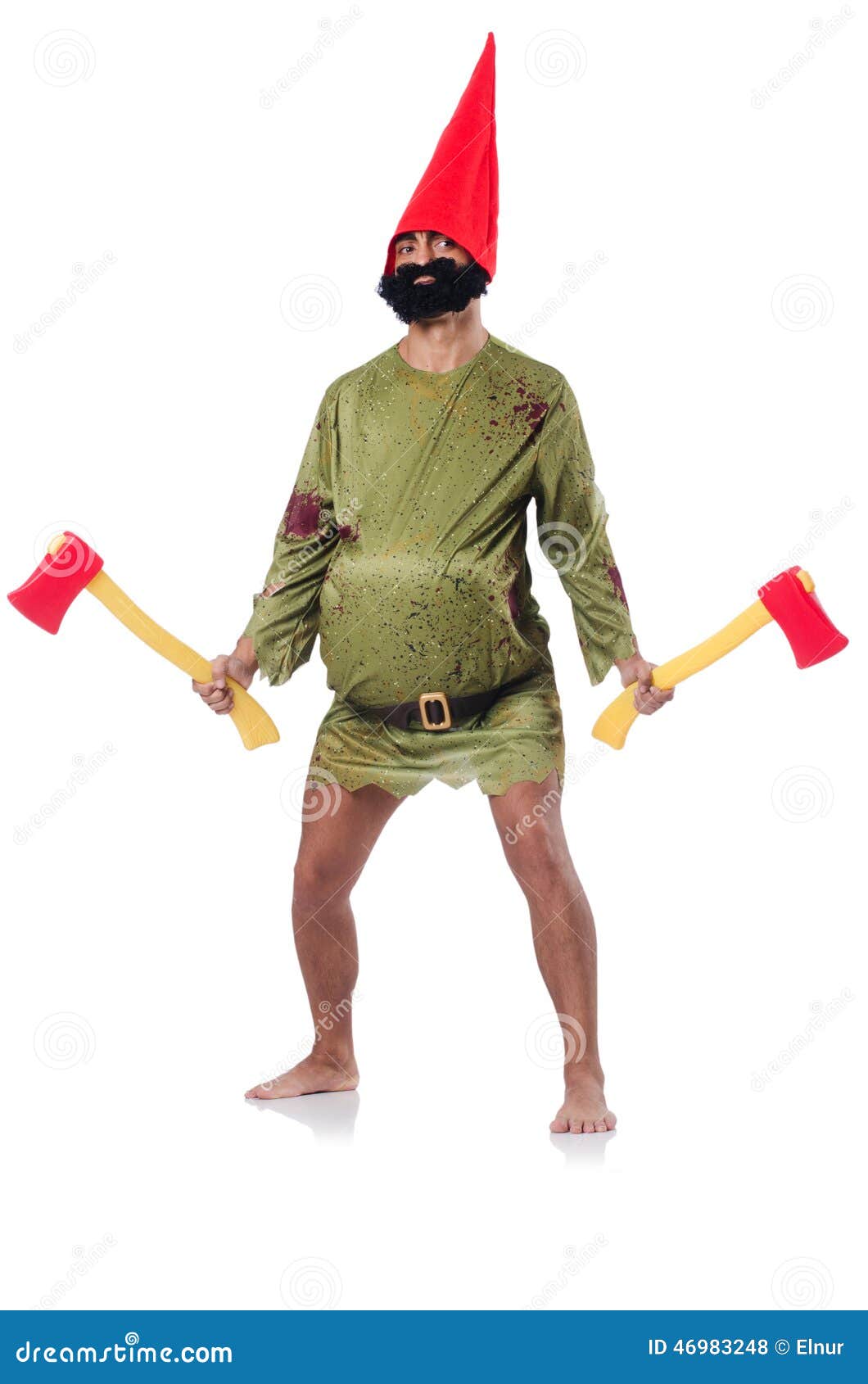 Savage man isolated stock photo. Image of fierce, caveman - 46983248