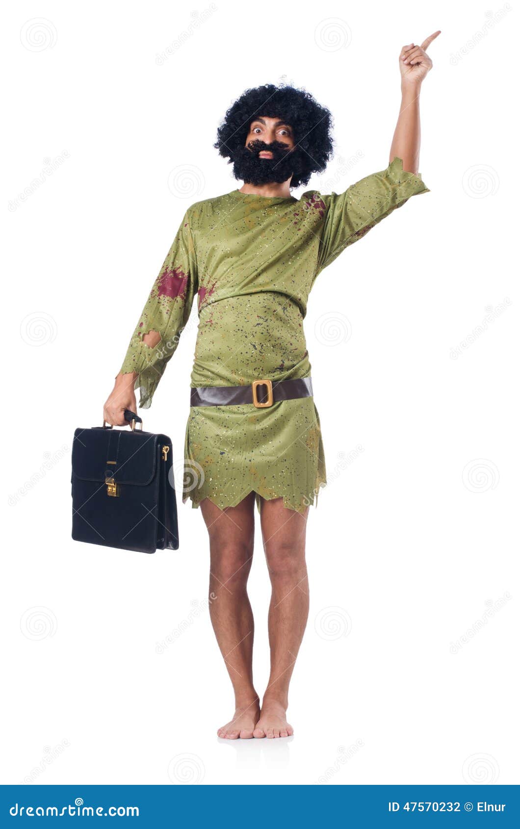 Savage man isolated stock photo. Image of character, executive - 47570232