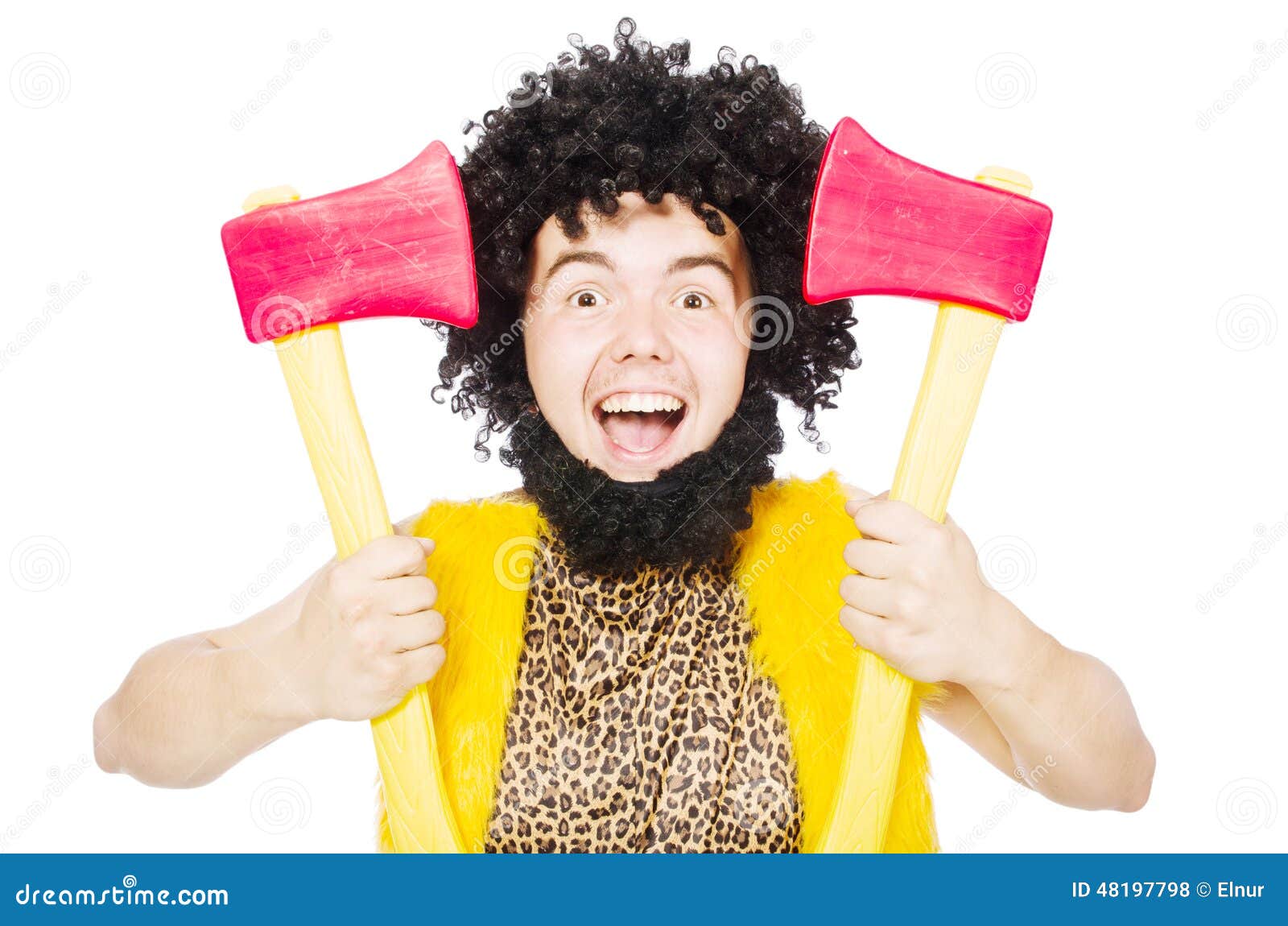 Savage Man Isolated Stock Photo | CartoonDealer.com #46644030