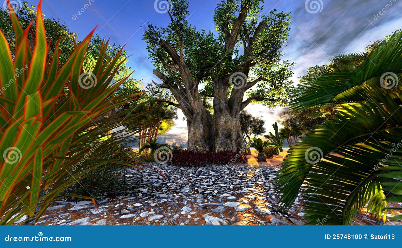 Savana africano ilustração stock. Ilustração de nascente - 25748100