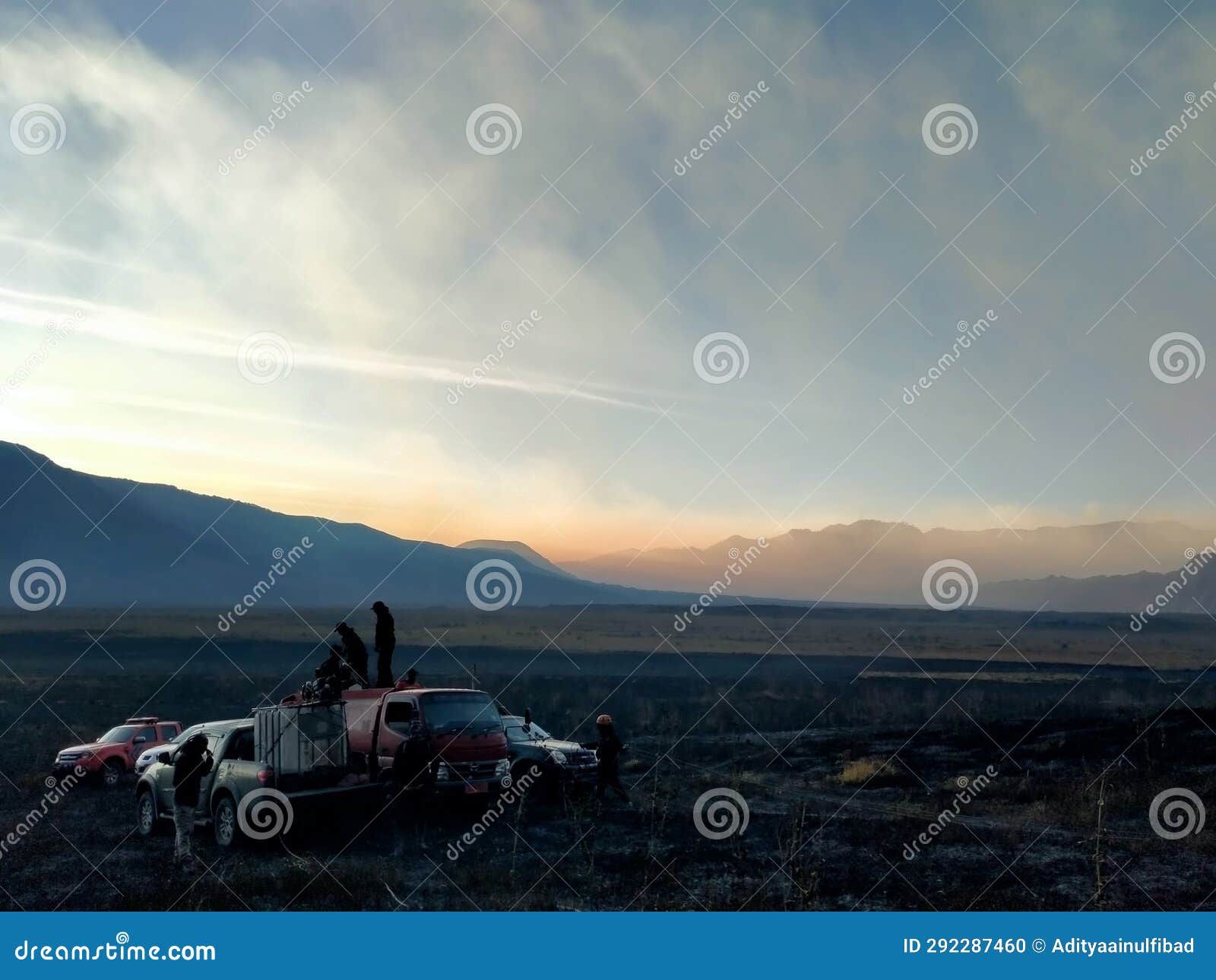 Savanna in the Afternoon after the Intense Fire in September Stock ...