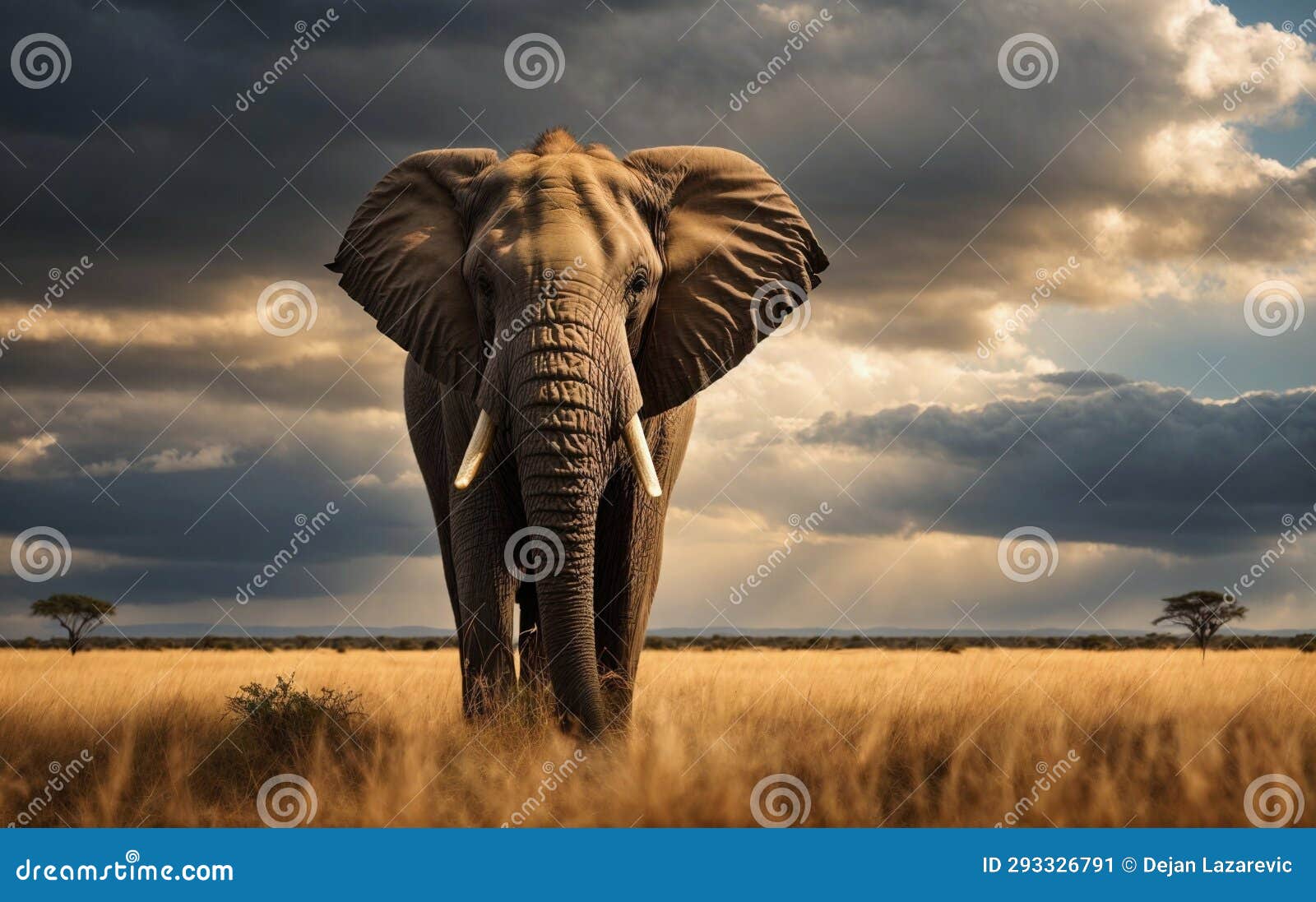 Savanna giant stock image. Image of clouds, wild, outdoors - 293326791