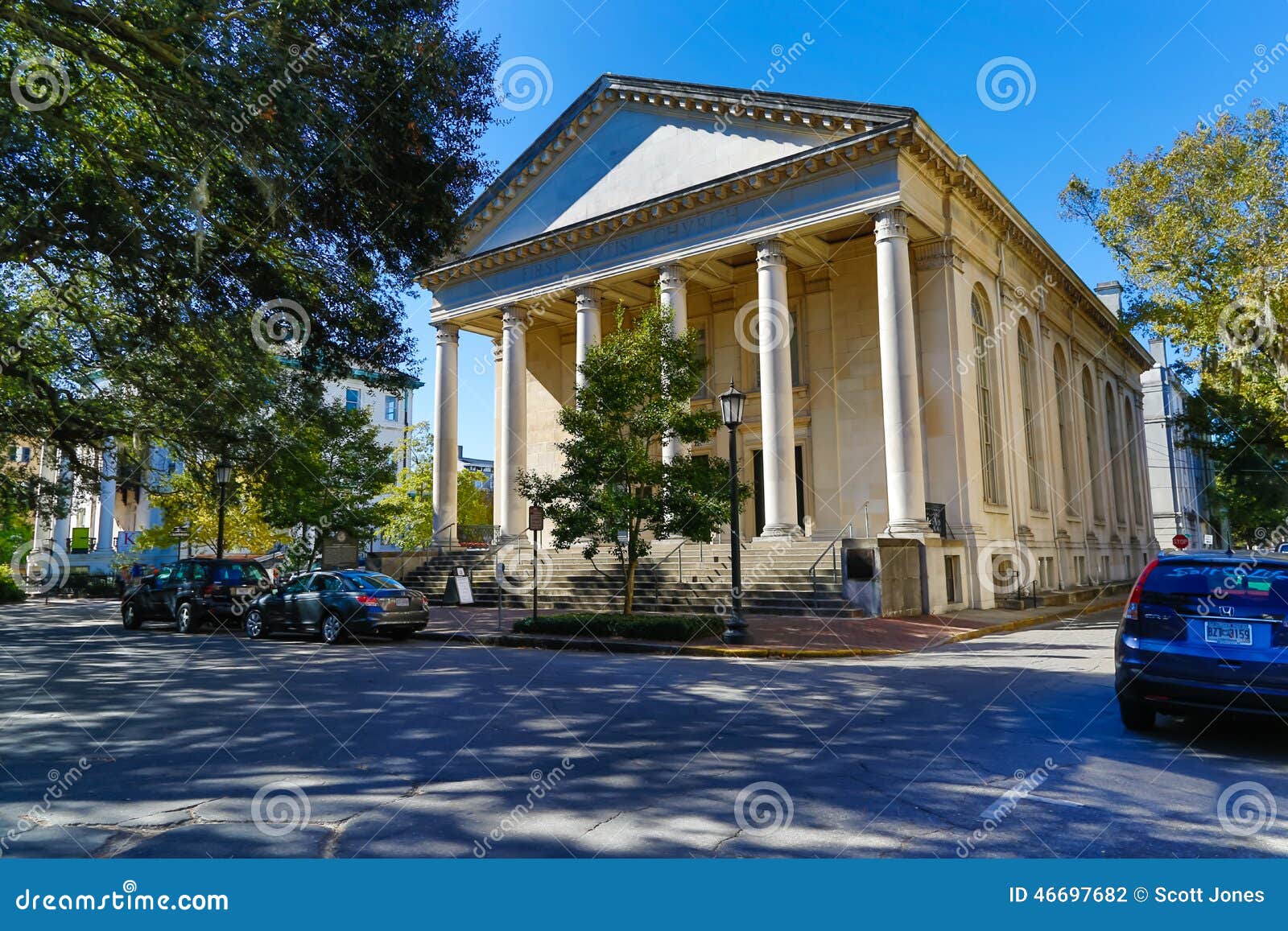 Savannah Church editorial photography. Image of steps - 46697682
