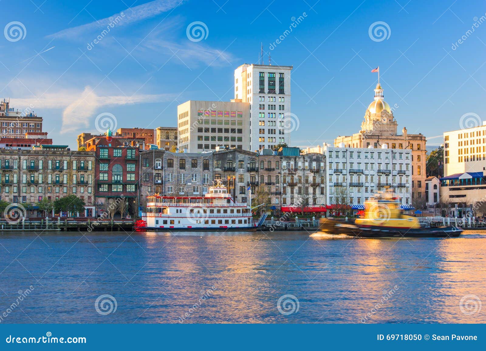 Savannah, Georgia Skyline Stock Photo | CartoonDealer.com #48998592