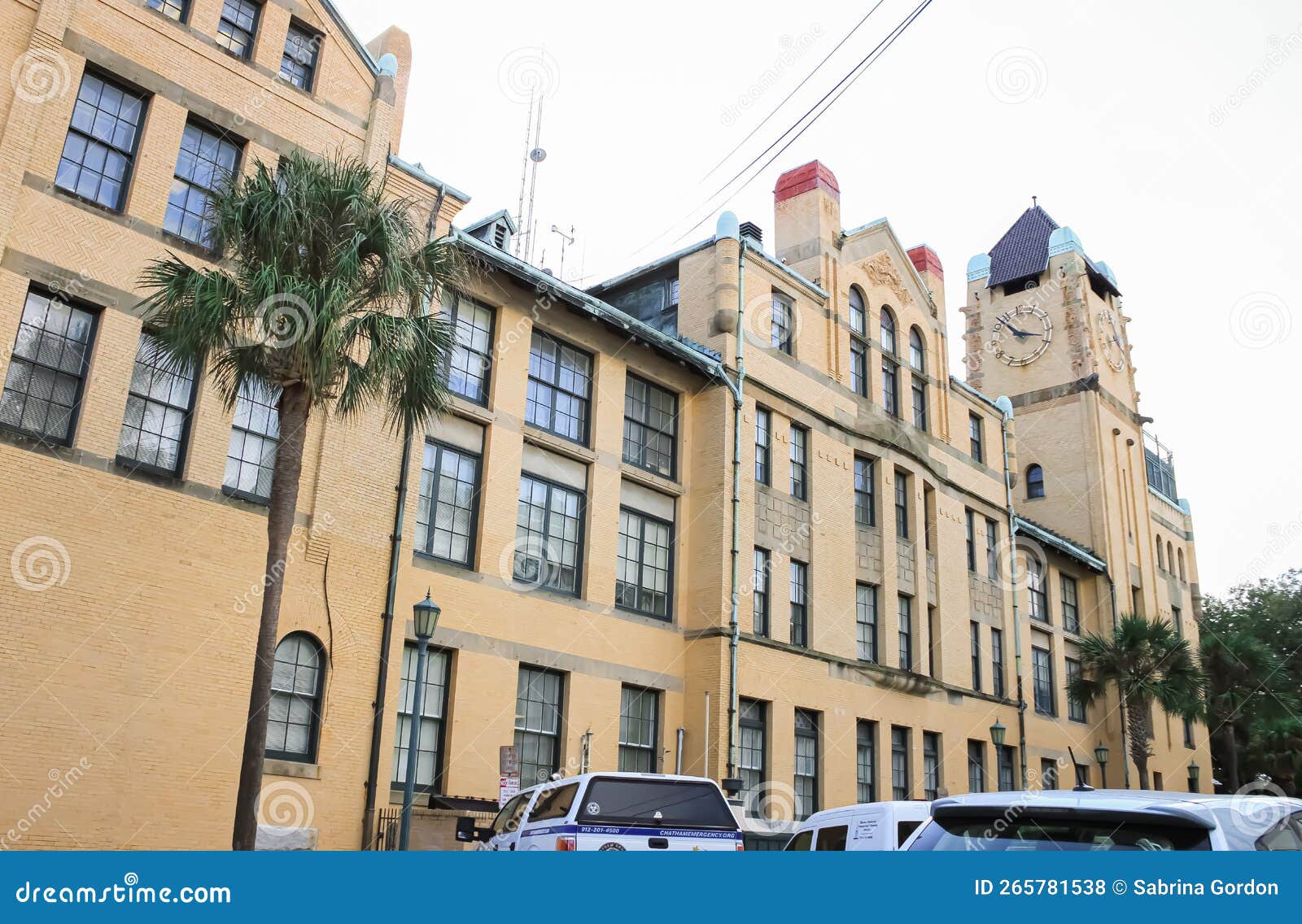 Savannah Large Building editorial stock photo. Image of building ...