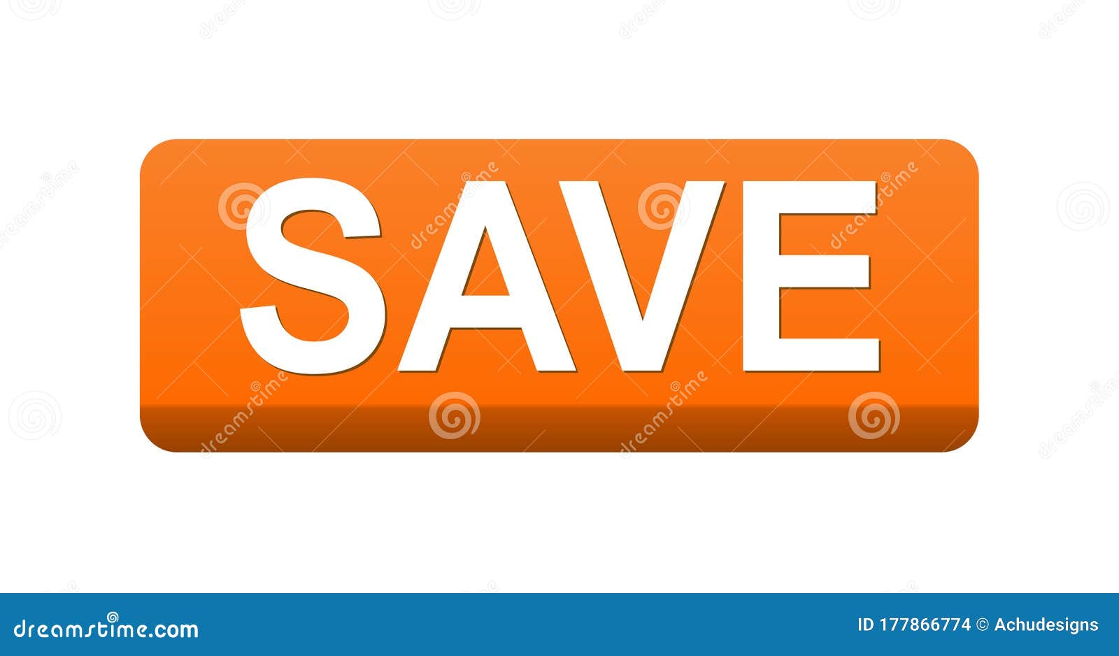 Save Button Orange