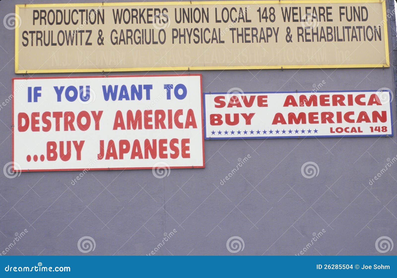 Save America Buy American Sign Editorial Stock Image - Image of jobs ...