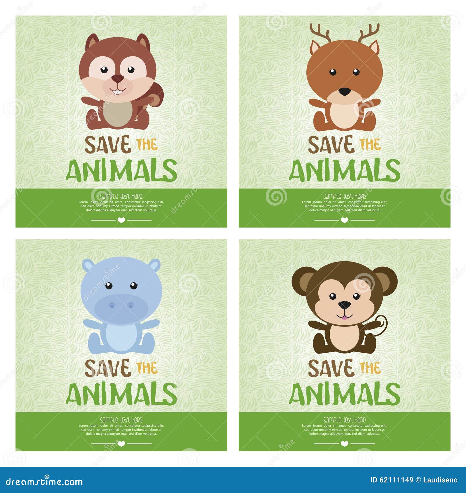 Save the Animals stock vector. Illustration of sketch - 62111149