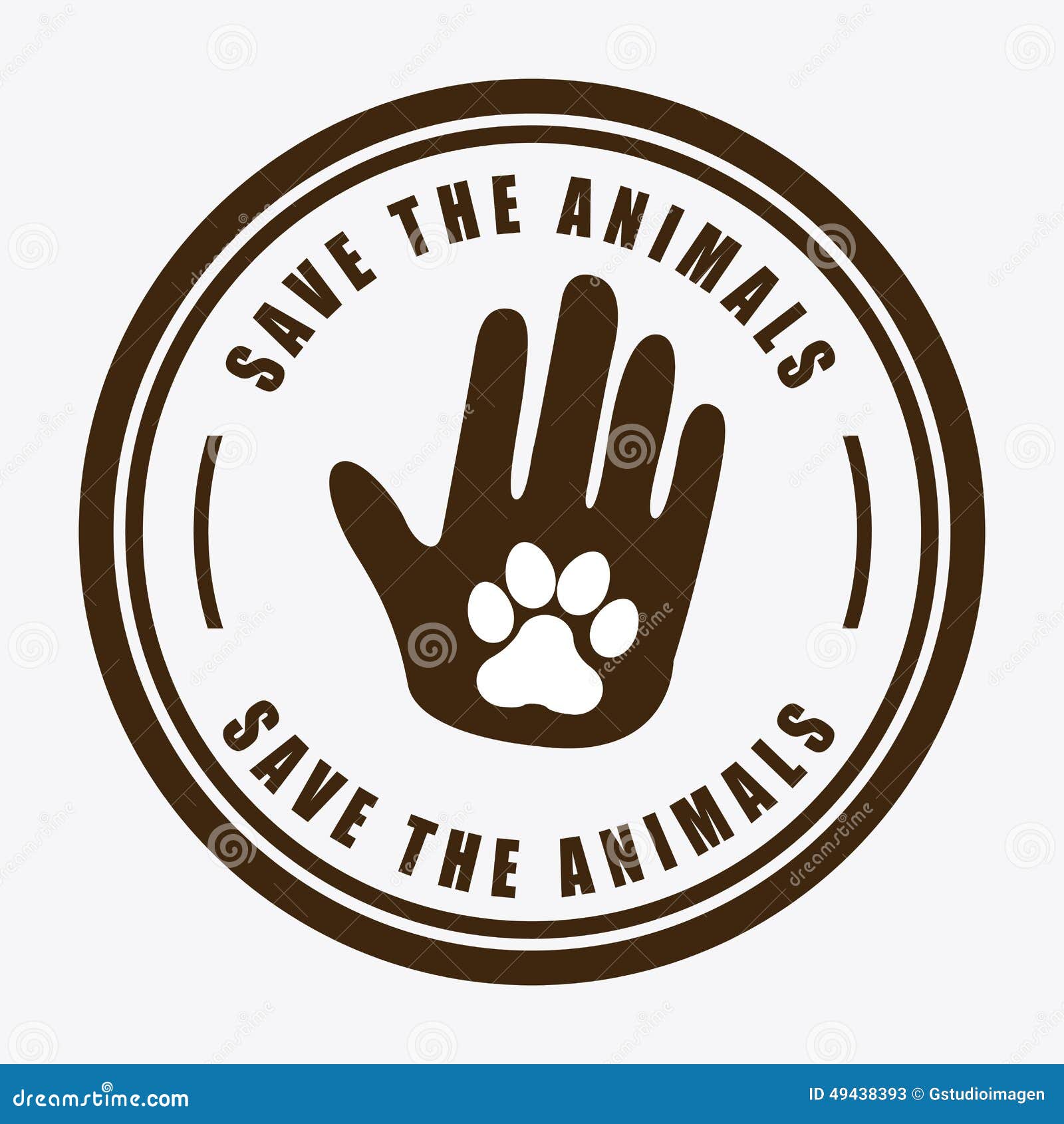 Save the animals design stock illustration. Illustration of think ...