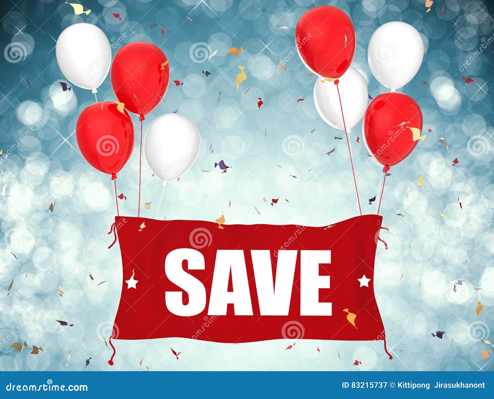 Save banner with red cloth stock illustration. Illustration of save ...