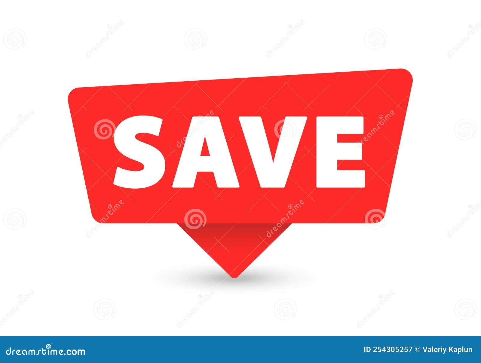 Save - Banner, Speech Bubble, Label, Sticker, Ribbon Template. Vector ...