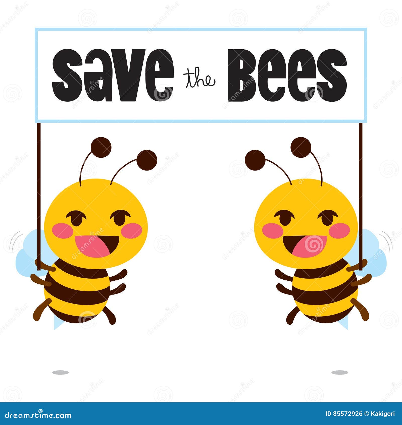 Save the Bees Protest stock vector. Illustration of flying - 85572926