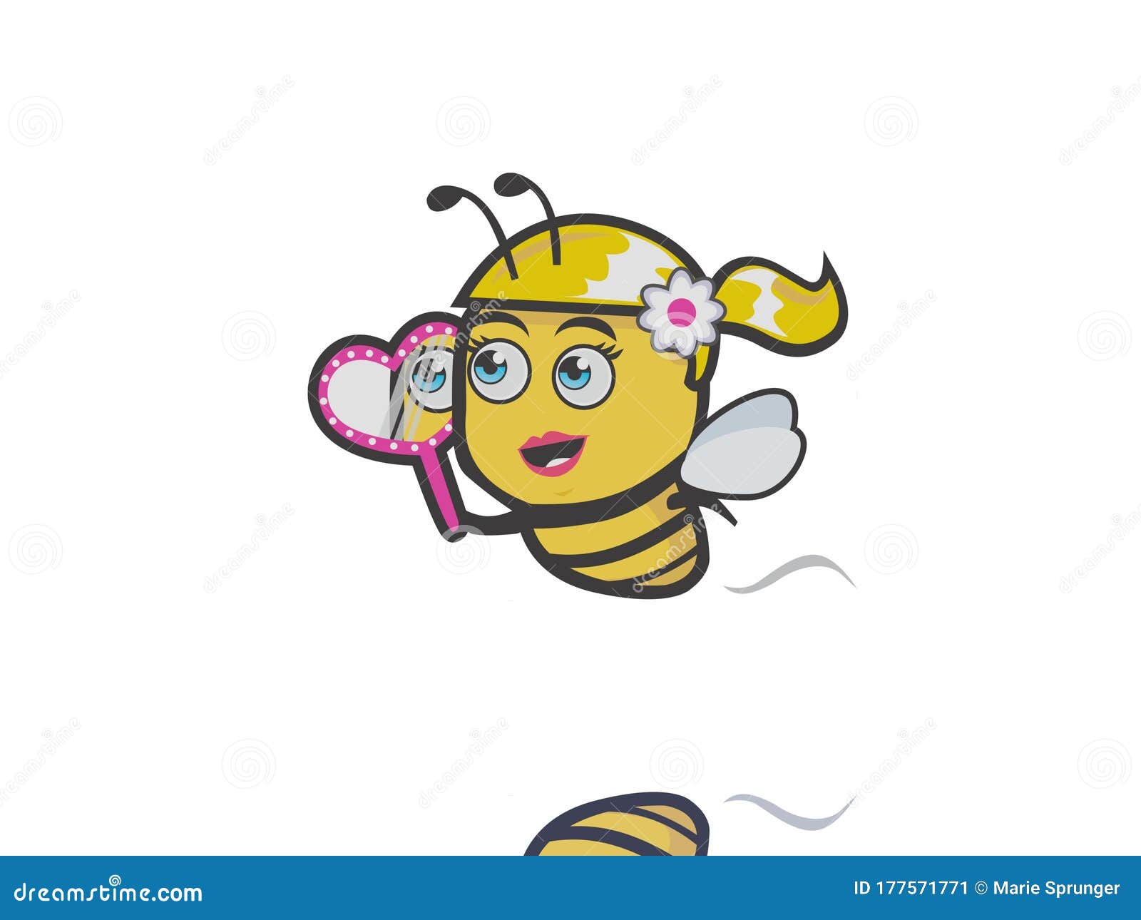 Save The Bees - Funny Bees Drawing. Illustration With Cute Cartoon Bees ...