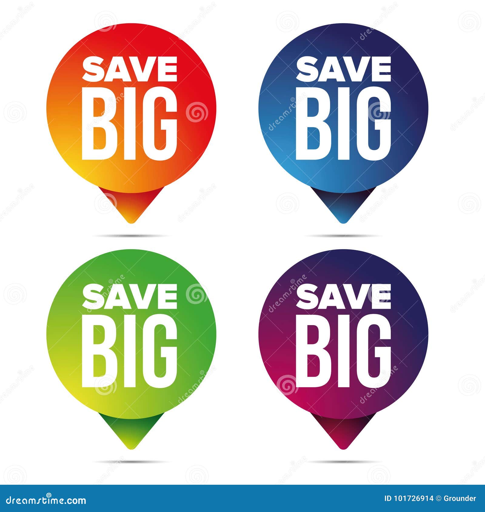Save Big button tag stock vector. Illustration of sale - 101726914