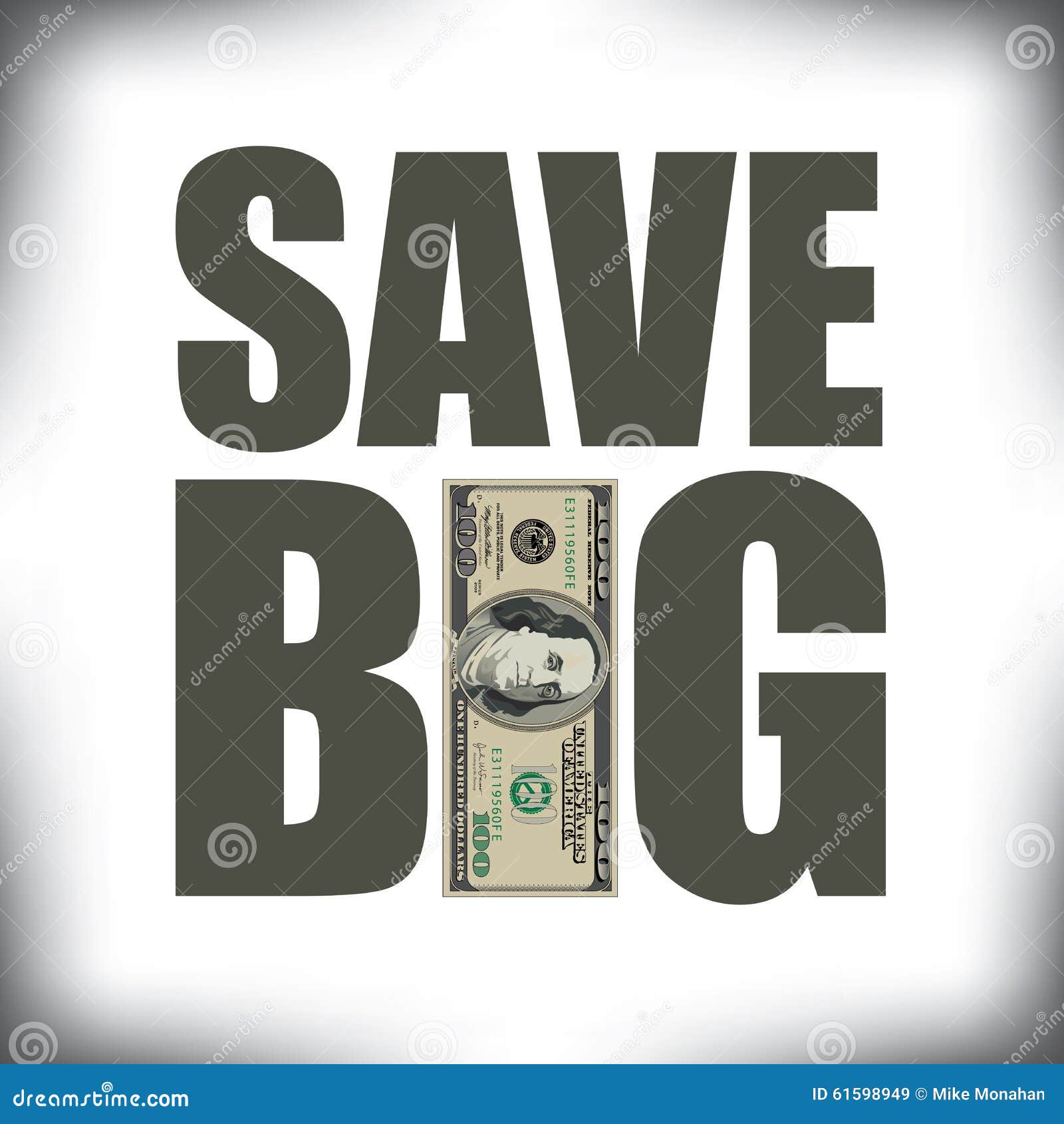 Save Big sale artwork stock vector. Illustration of banking - 61598949