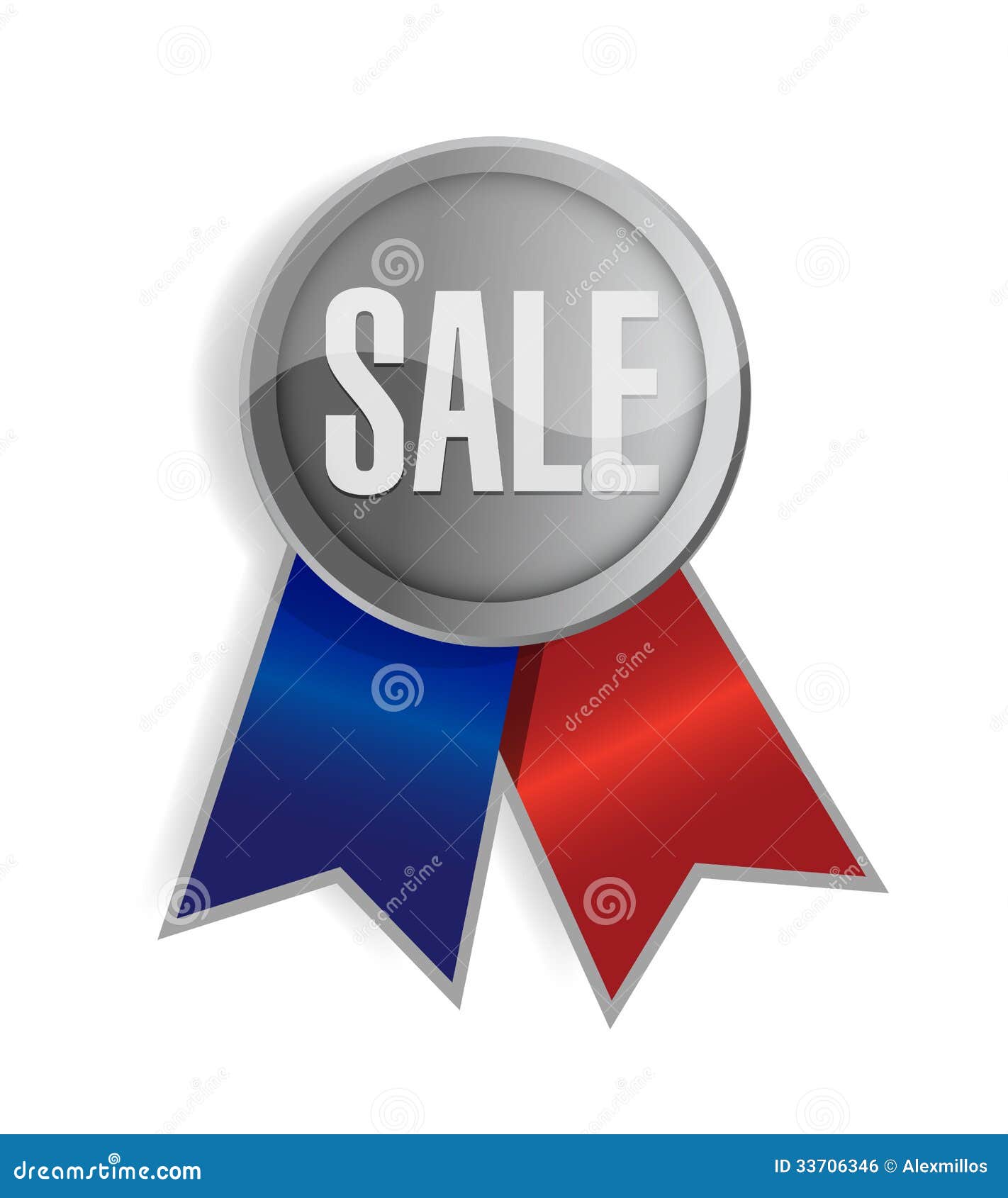 Save Blue and Red Ribbon Seal Illustration Stock Illustration ...