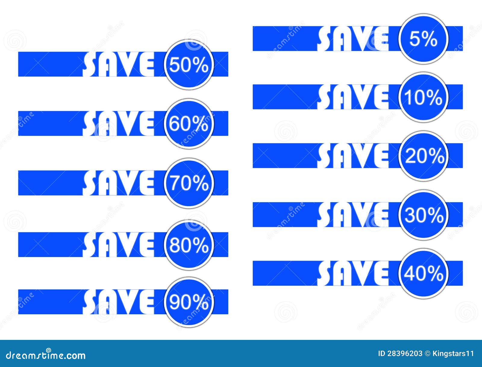 Save in blue and white stock illustration. Illustration of profitable ...