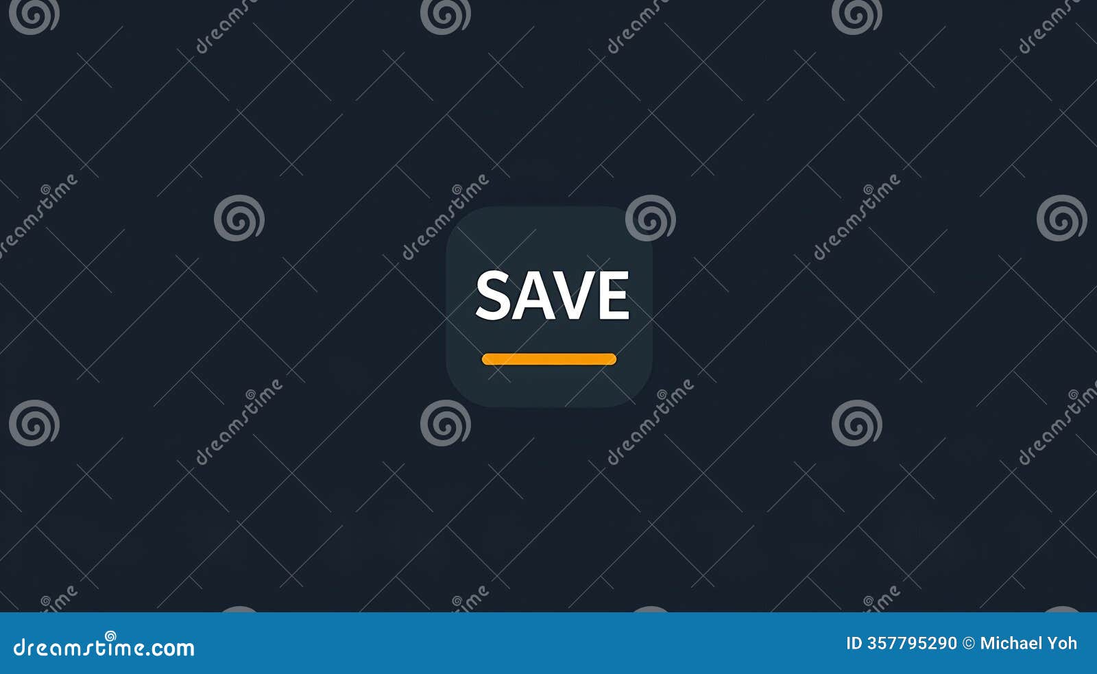 Save Button Design Dark Mode App Interface Stock Illustration ...