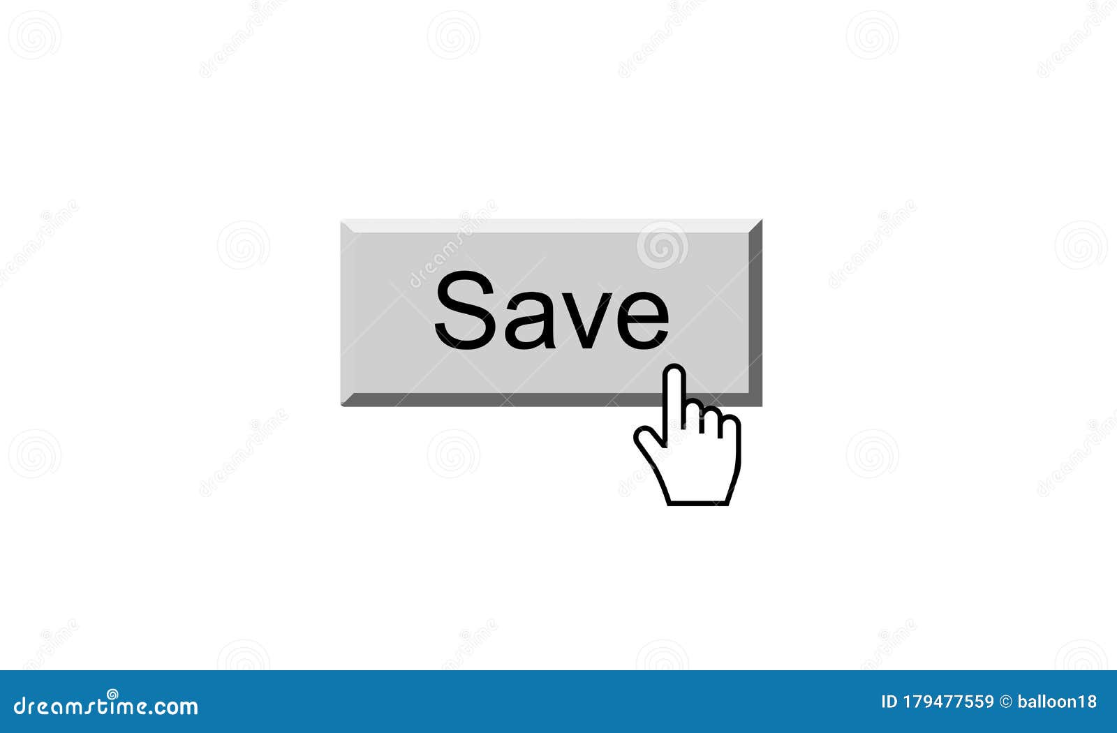 Save web button stock illustration. Illustration of cloud - 179477559