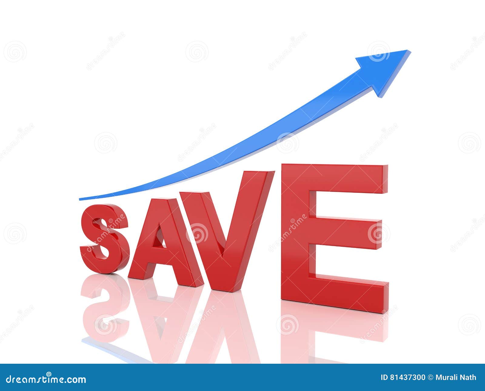 Save Concept - 3D Rendering Image Stock Illustration - Illustration of ...