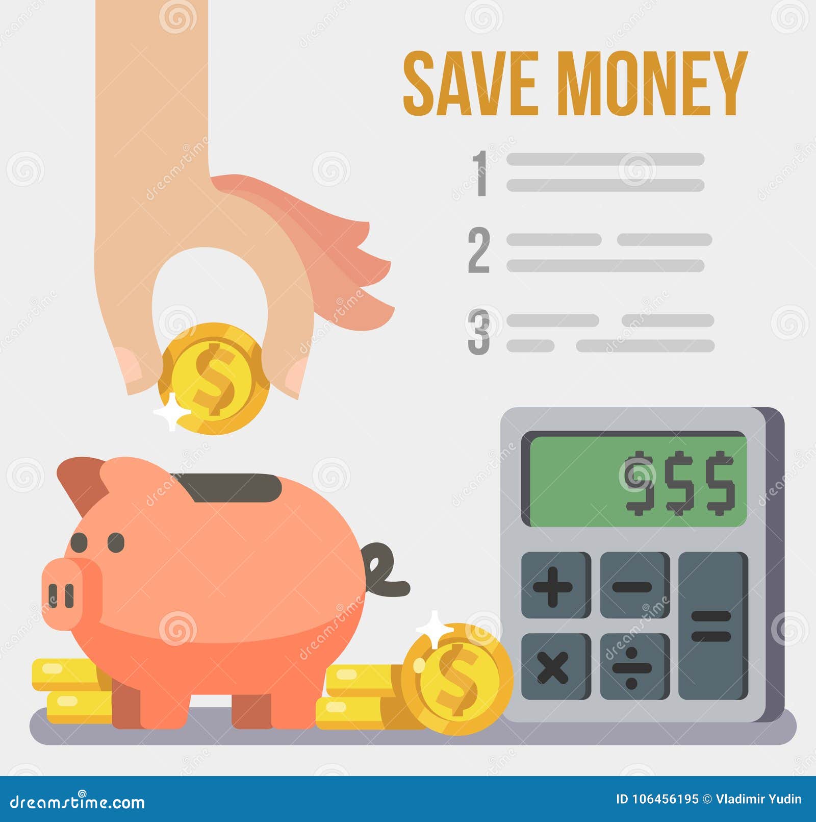 Save concept poster. stock vector. Illustration of concept - 106456195