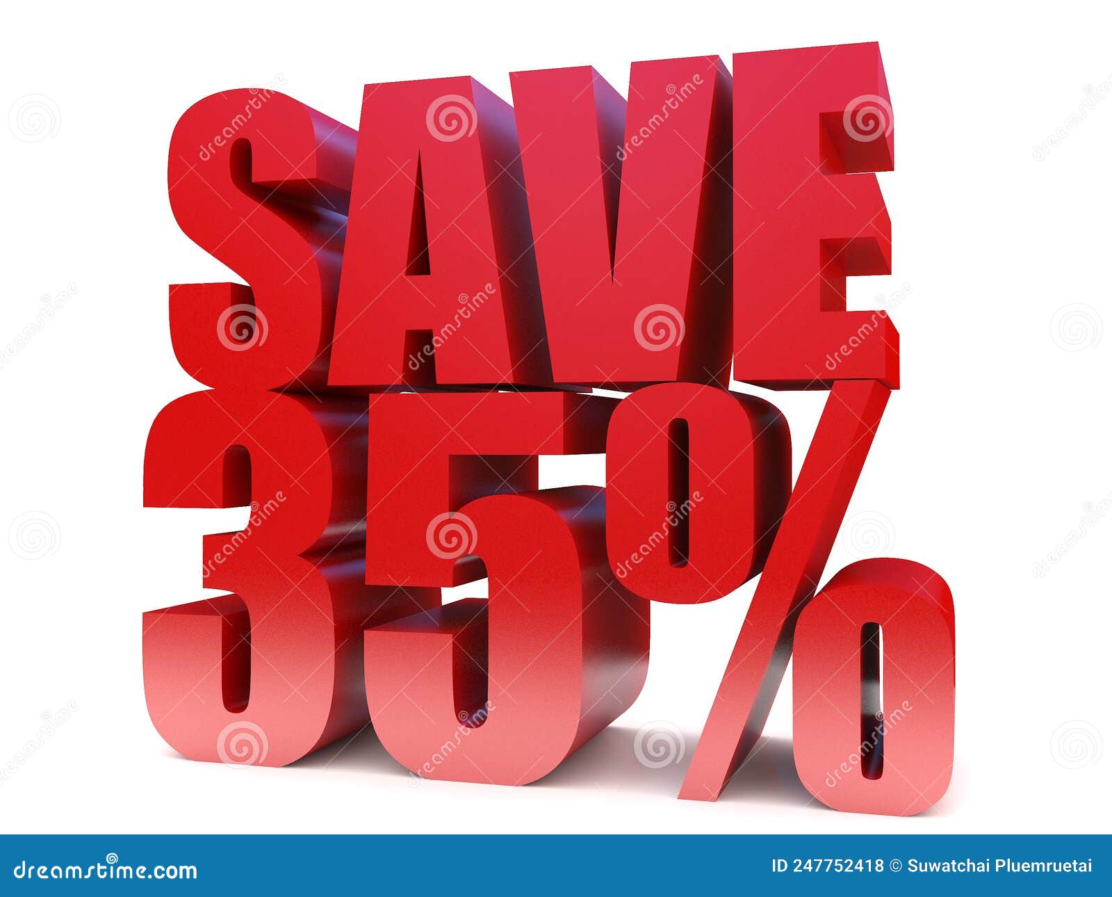 Save 35 3d Text Symbol. 3d Rendering Stock Illustration - Illustration ...