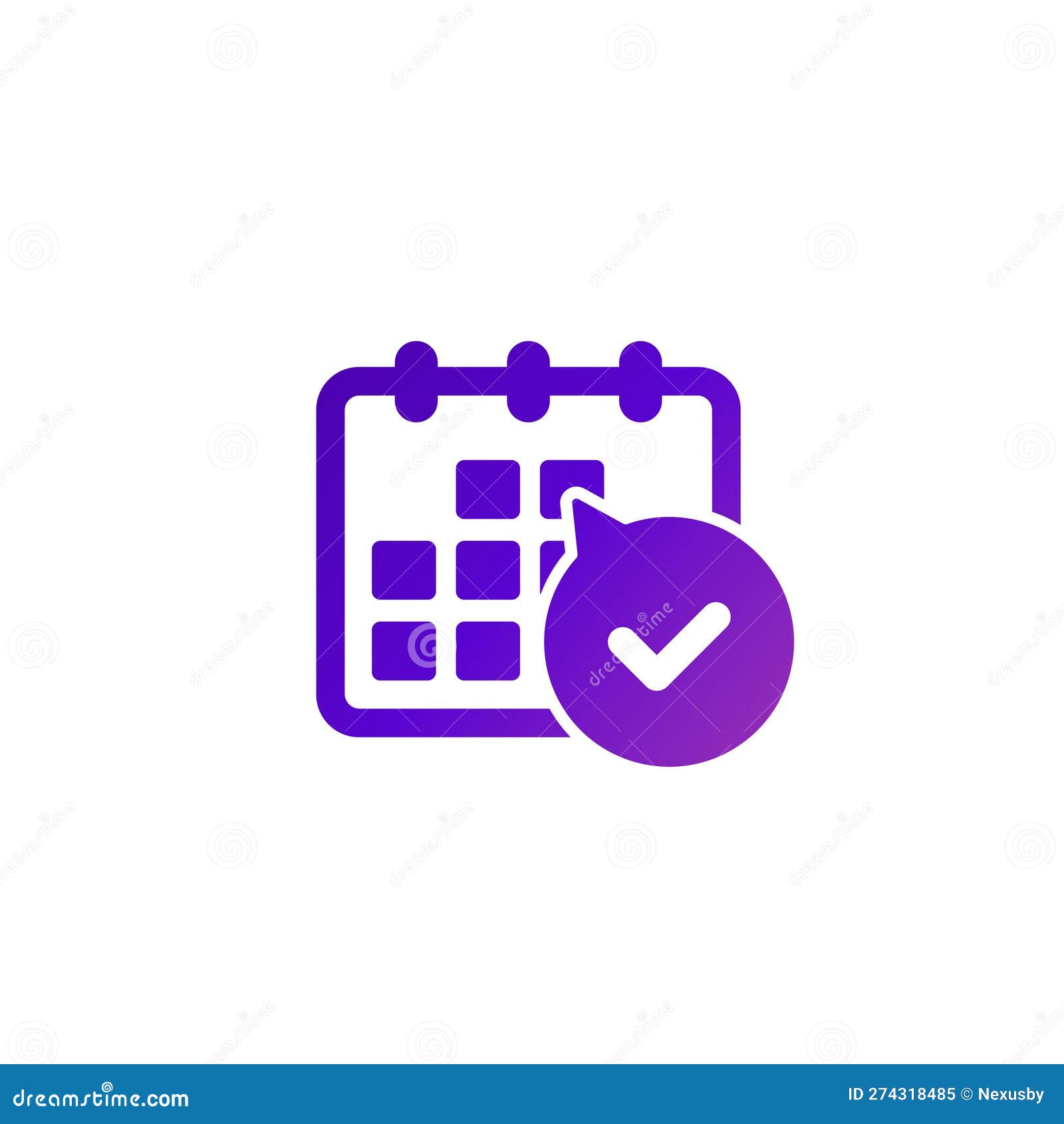 Save a Date, Calendar Icon on White Stock Vector - Illustration of ...