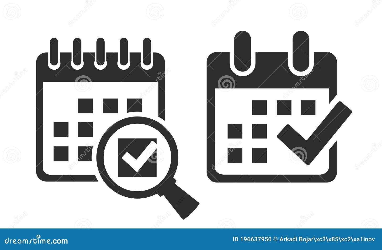 Save Date in Calendar Vector Icon Stock Vector - Illustration of ...