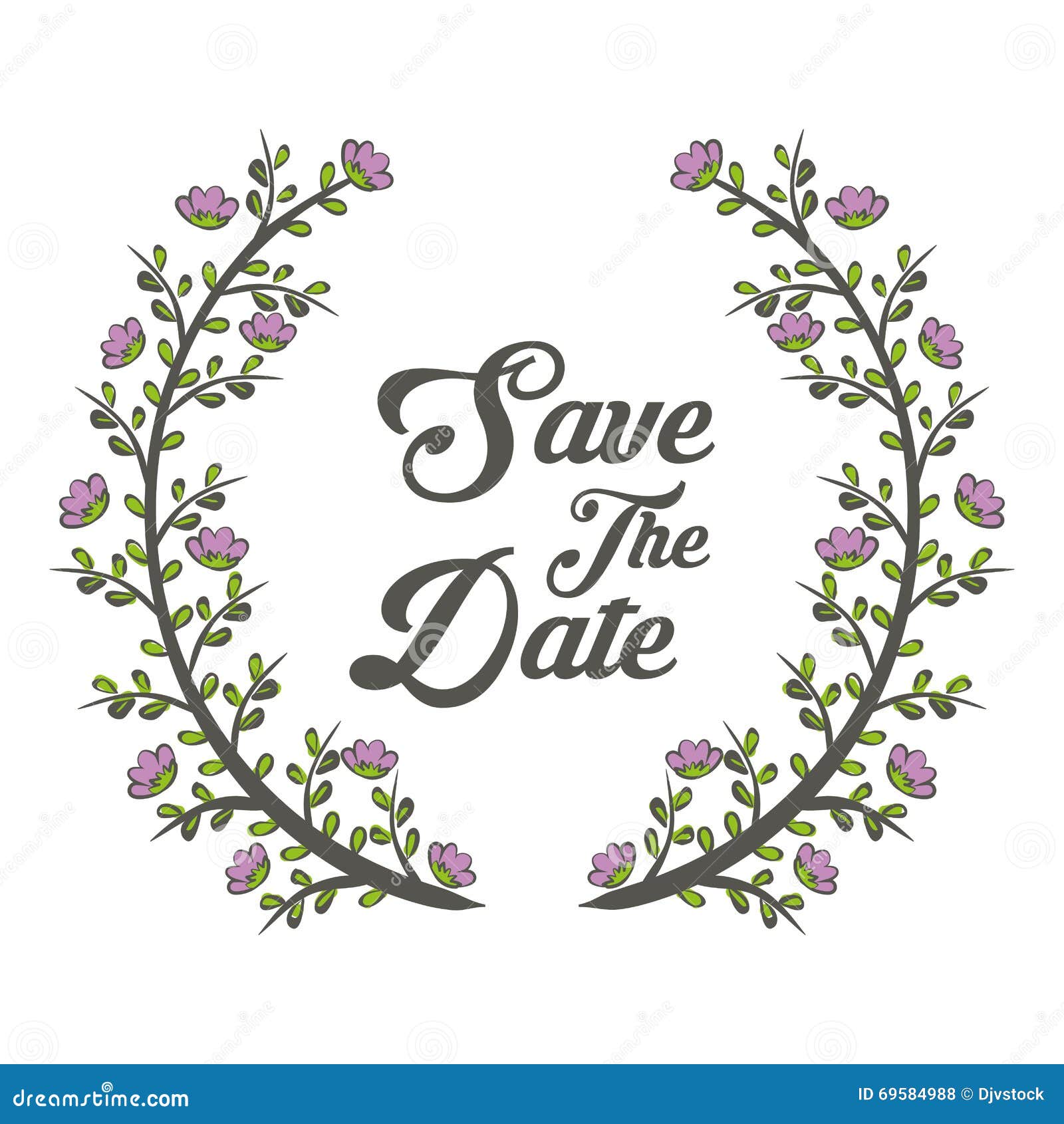 Save the Date Graphic Design, Vector Illustration Stock Vector ...