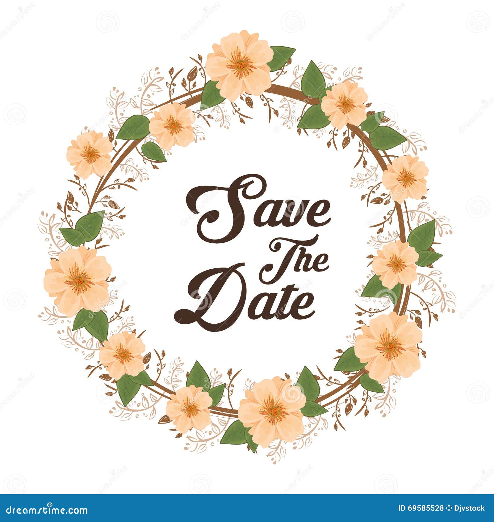 Save the Date Graphic Design, Vector Illustration Stock Vector ...