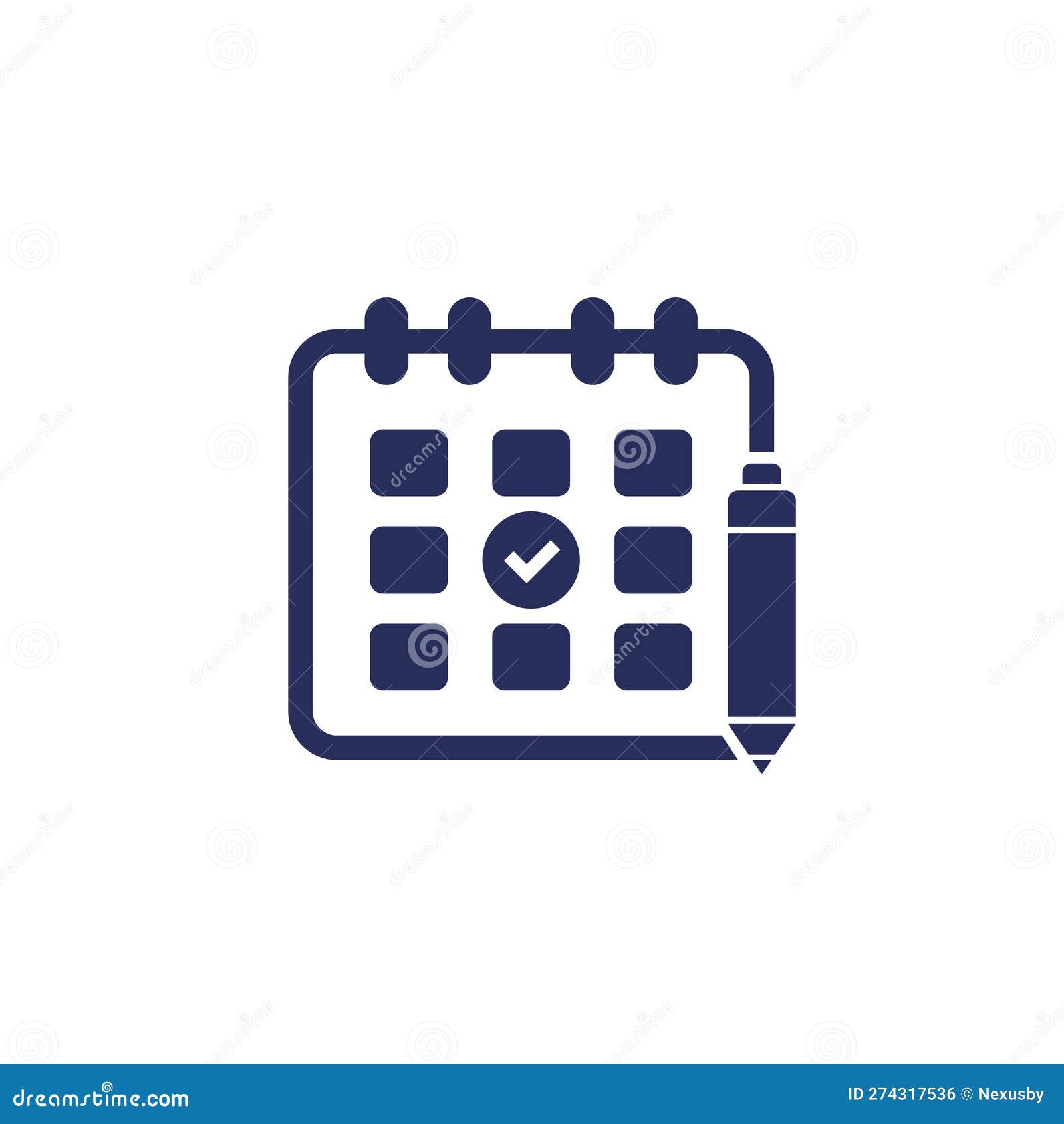 Save a Date Icon with a Calendar Stock Vector - Illustration of ...