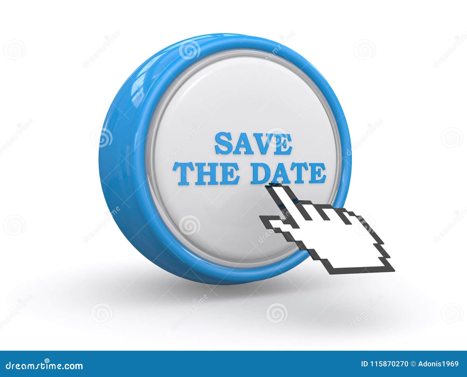 Save the date icon stock illustration. Illustration of blue - 115870270